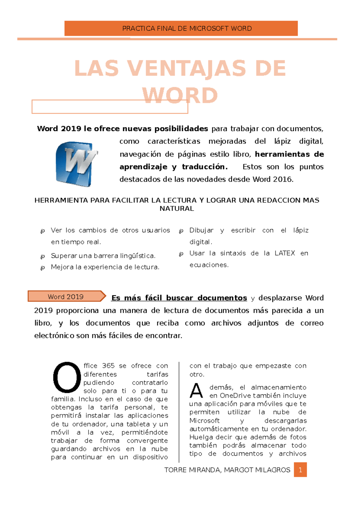 Trabajo word - ayudara a poder hacer word claro de las practicas por ...