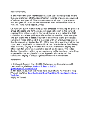 CJ 112 Module Three Journal - Denetria Salyer Southern New Hampshire ...