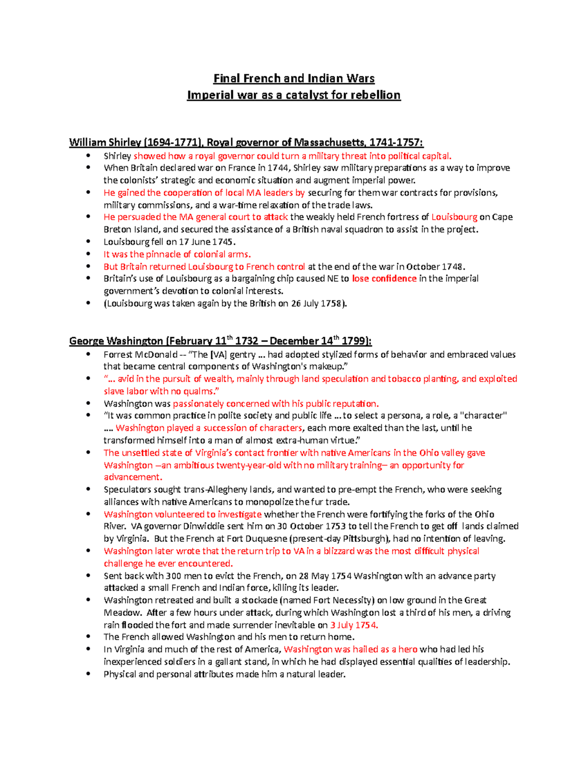 Final French and Indian Wars - Final French and Indian Wars Imperial ...