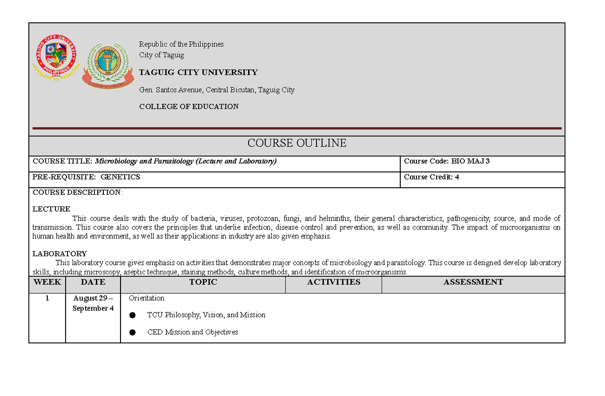 Course- Outline - asfsdagsag af SADF SADF SADFA - Republic of the ...