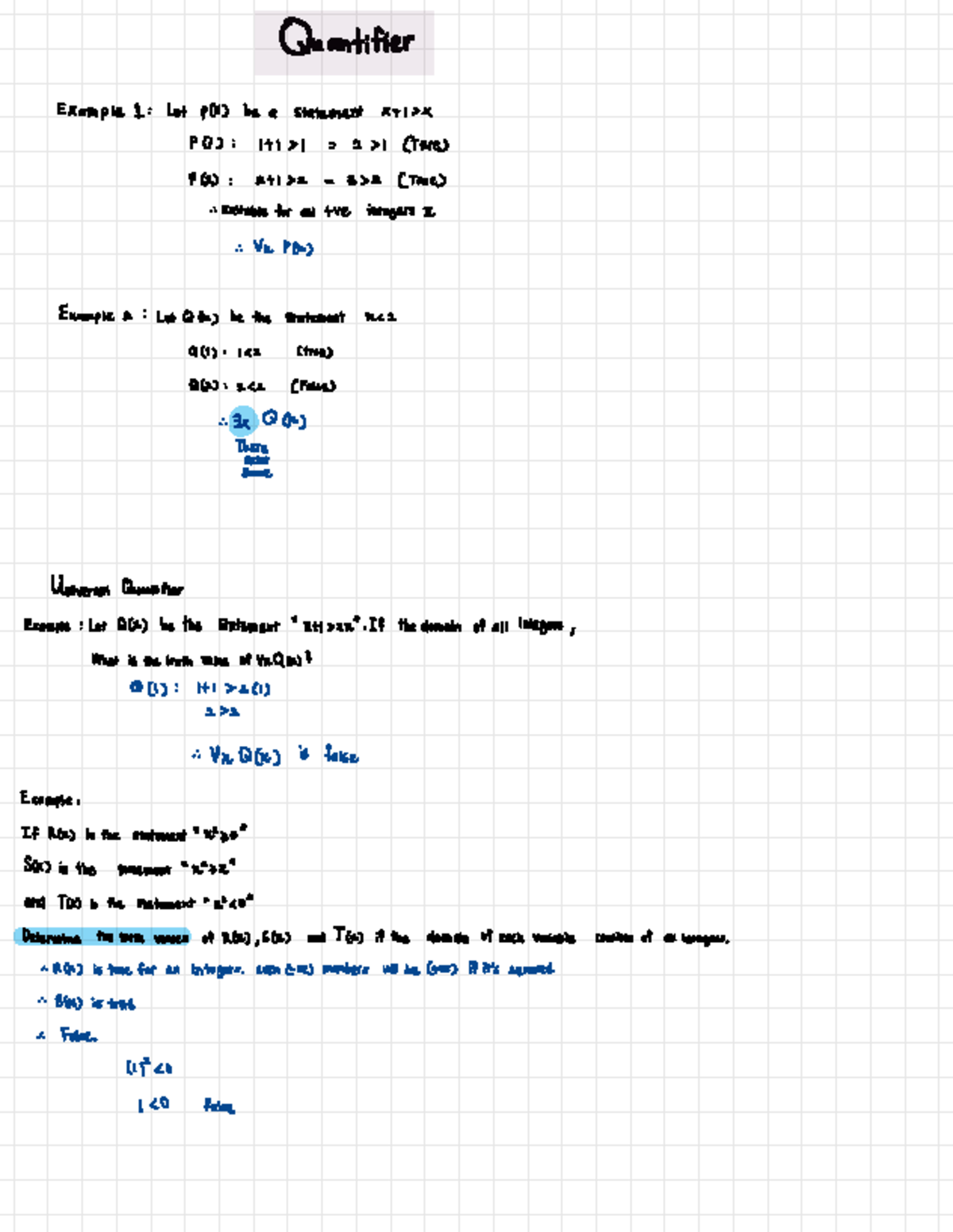Quantifier - Quantifier Example 1 : Let P(X) be a statement X + K X P ...