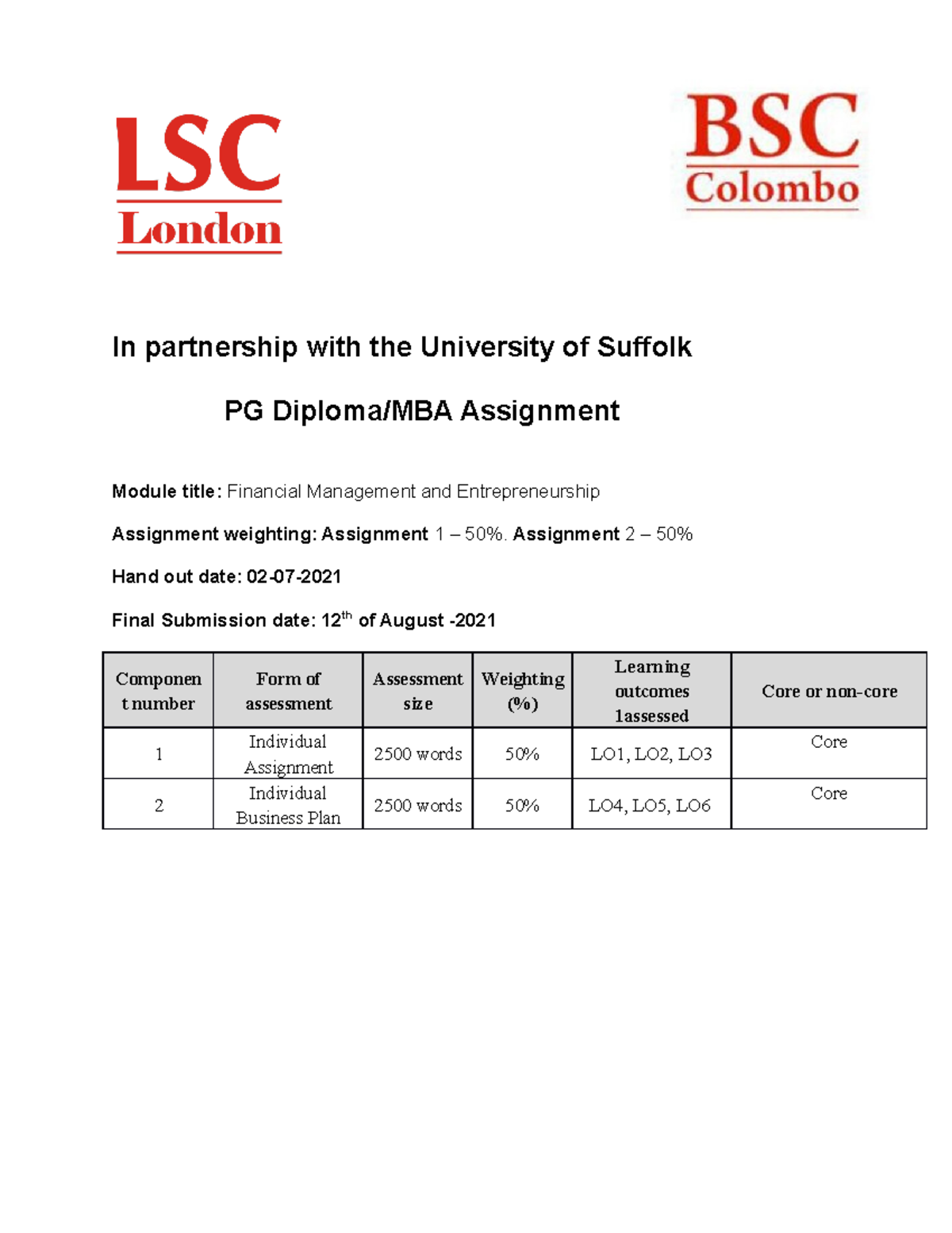 July- UOS- FME Assignment-2021 - MKT4200 - MDX - Studocu