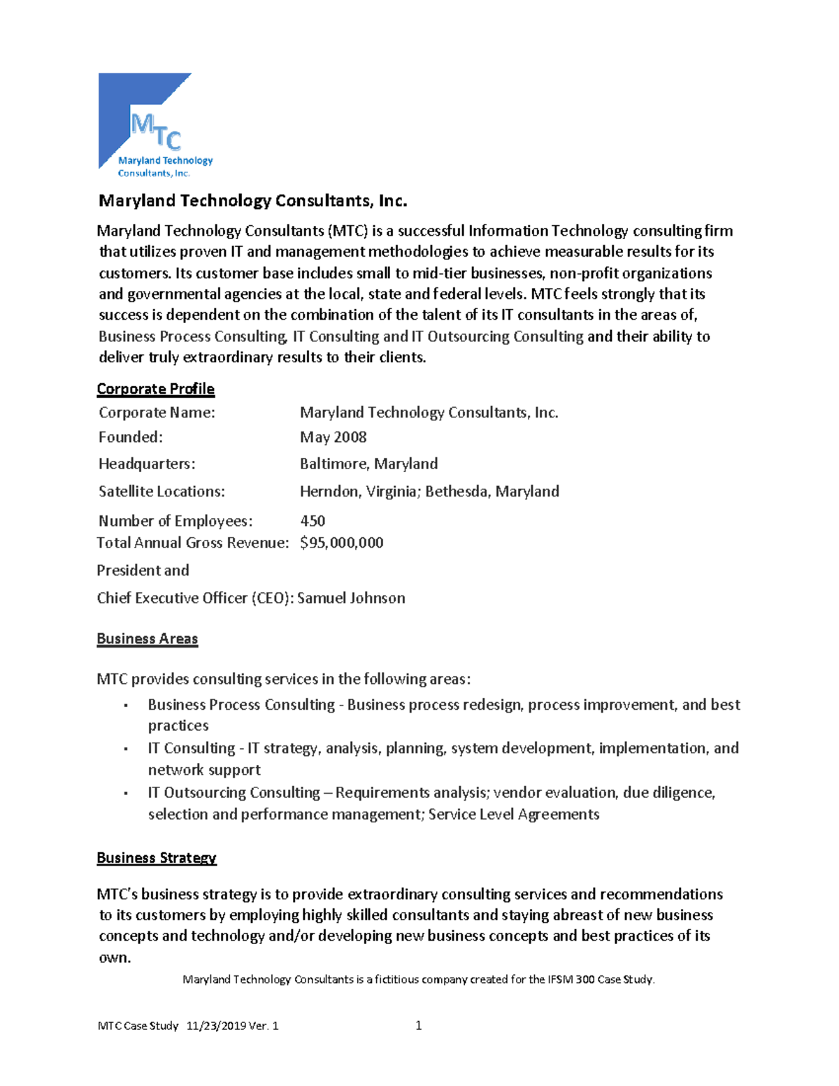 Maryland Technology Consultants Case Study - Maryland Technology ...
