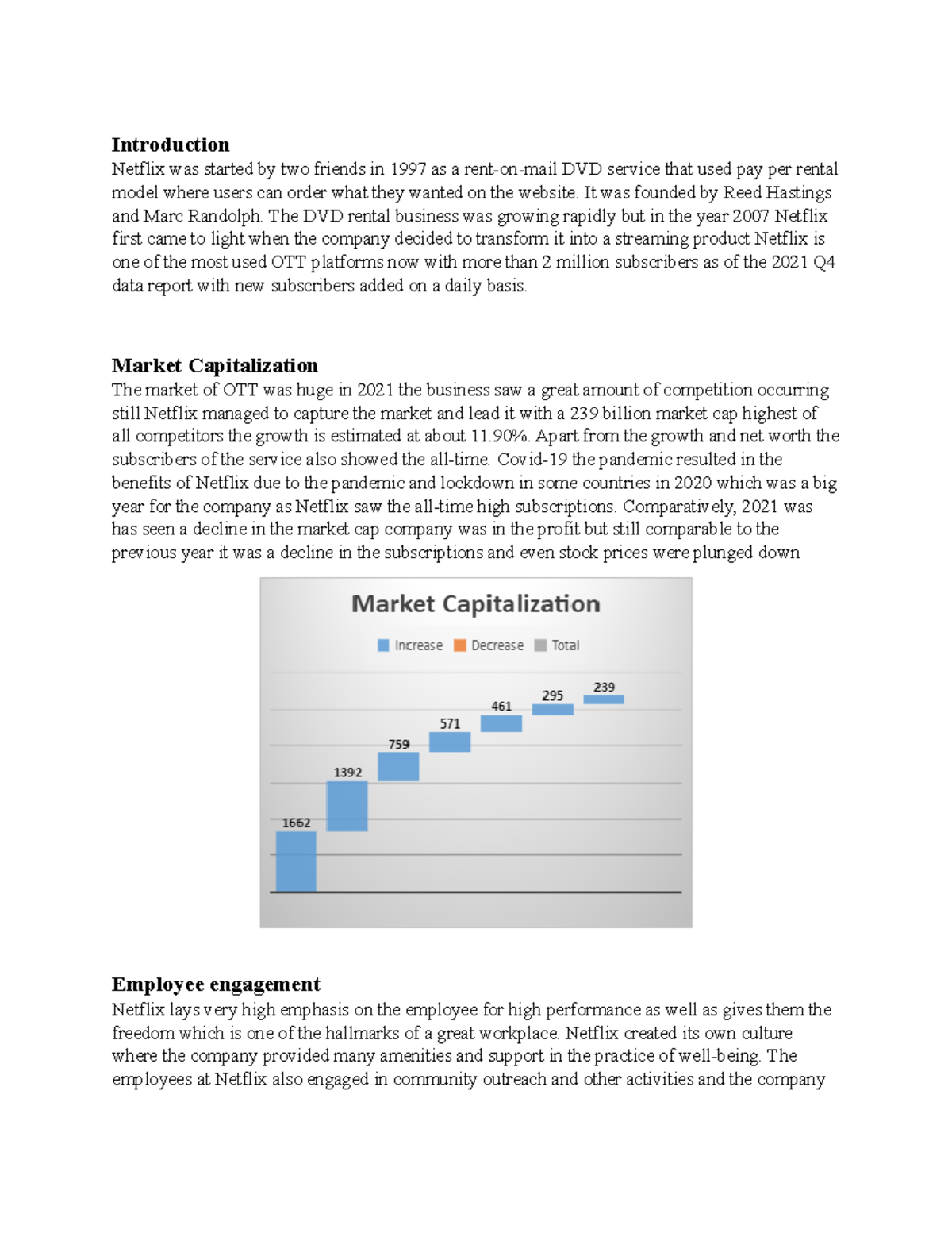 Netflix - Introduction Netflix was started by two friends in 1997 as a ...