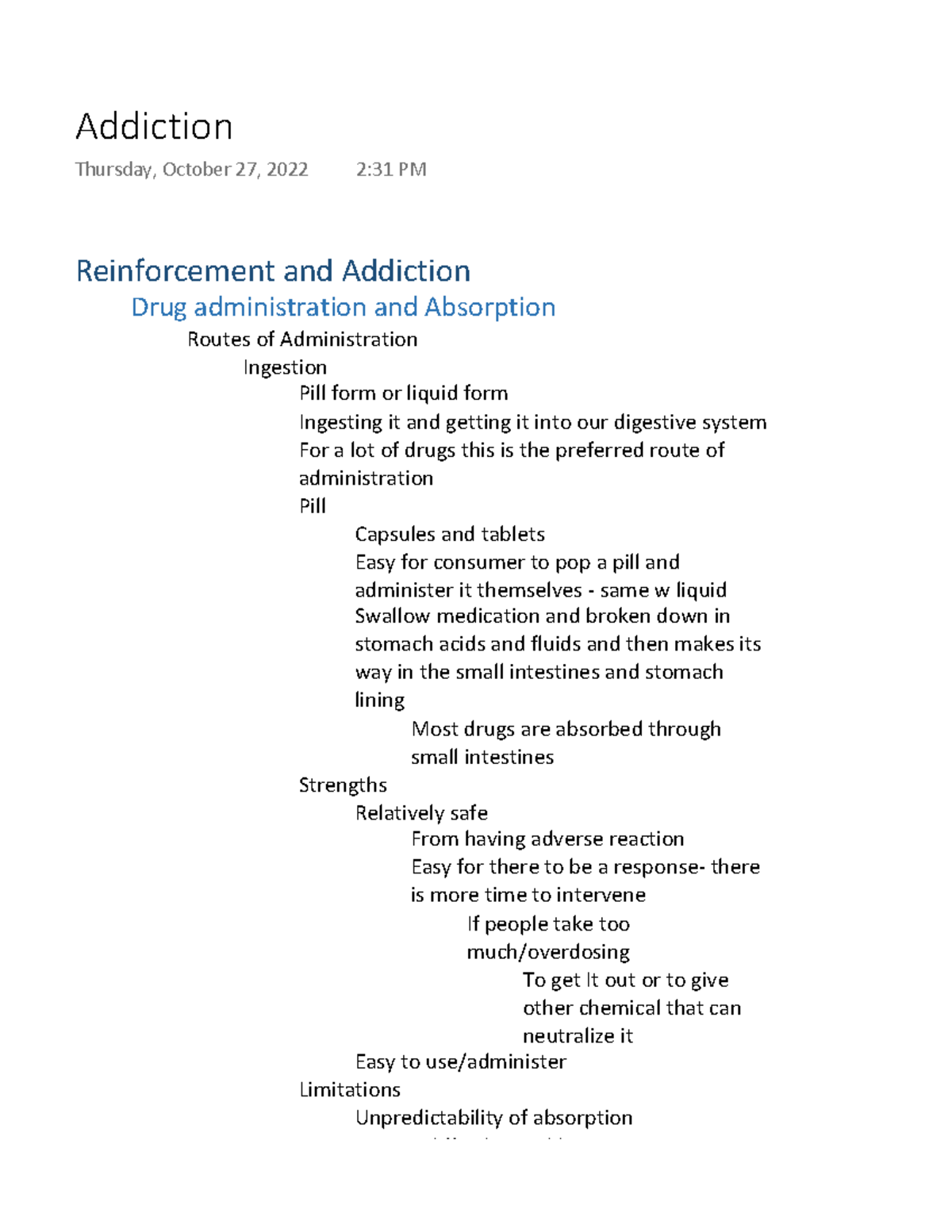 Addiction - Kucinski - Reinforcement and Addiction Drug administration ...