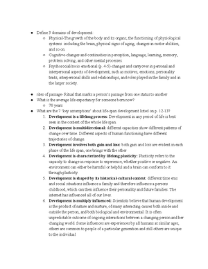 Ch. 5 - Psychology chapter 5 lecture + book notes and includes practice ...