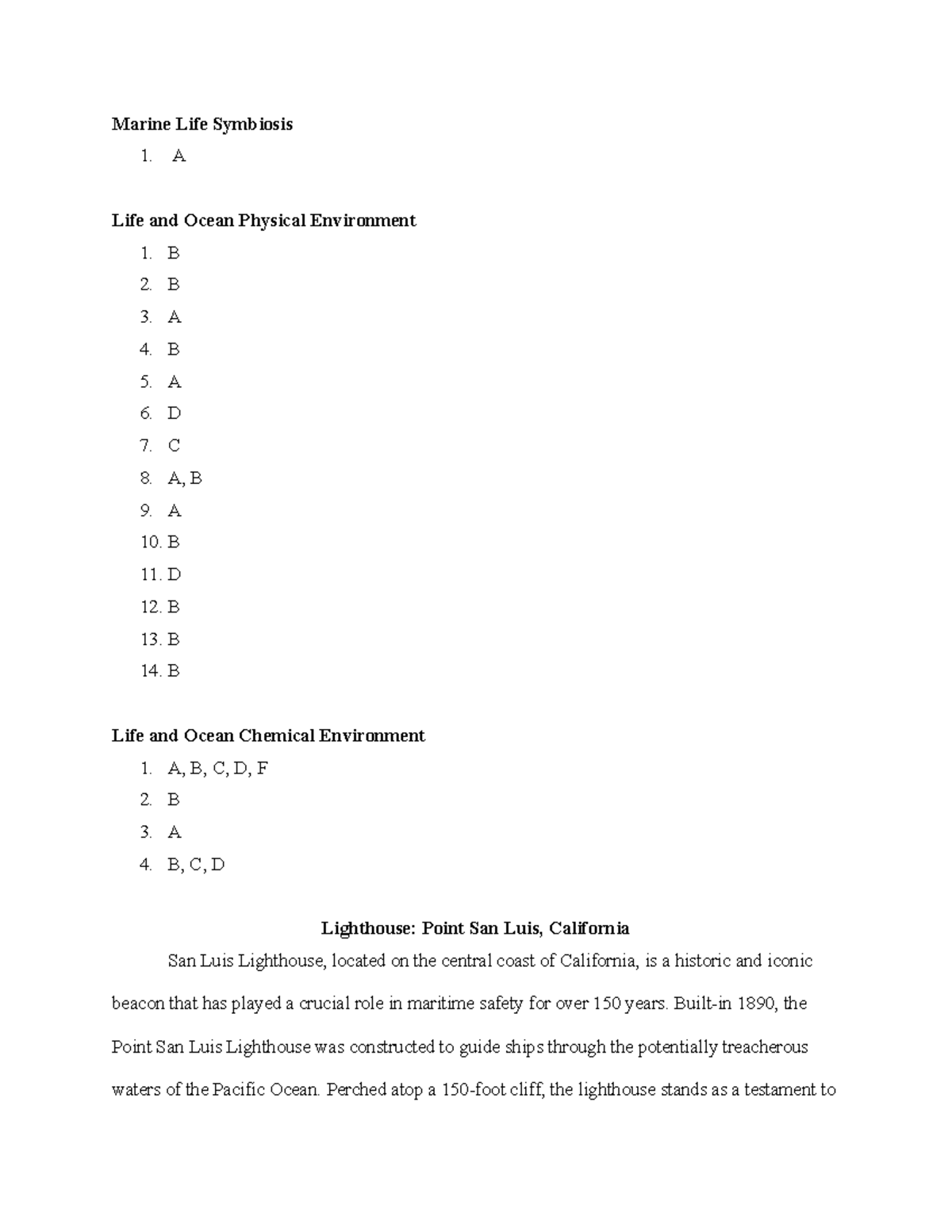 Annotated-Exercise%208 - Marine Life Symbiosis 1. A Life and Ocean ...