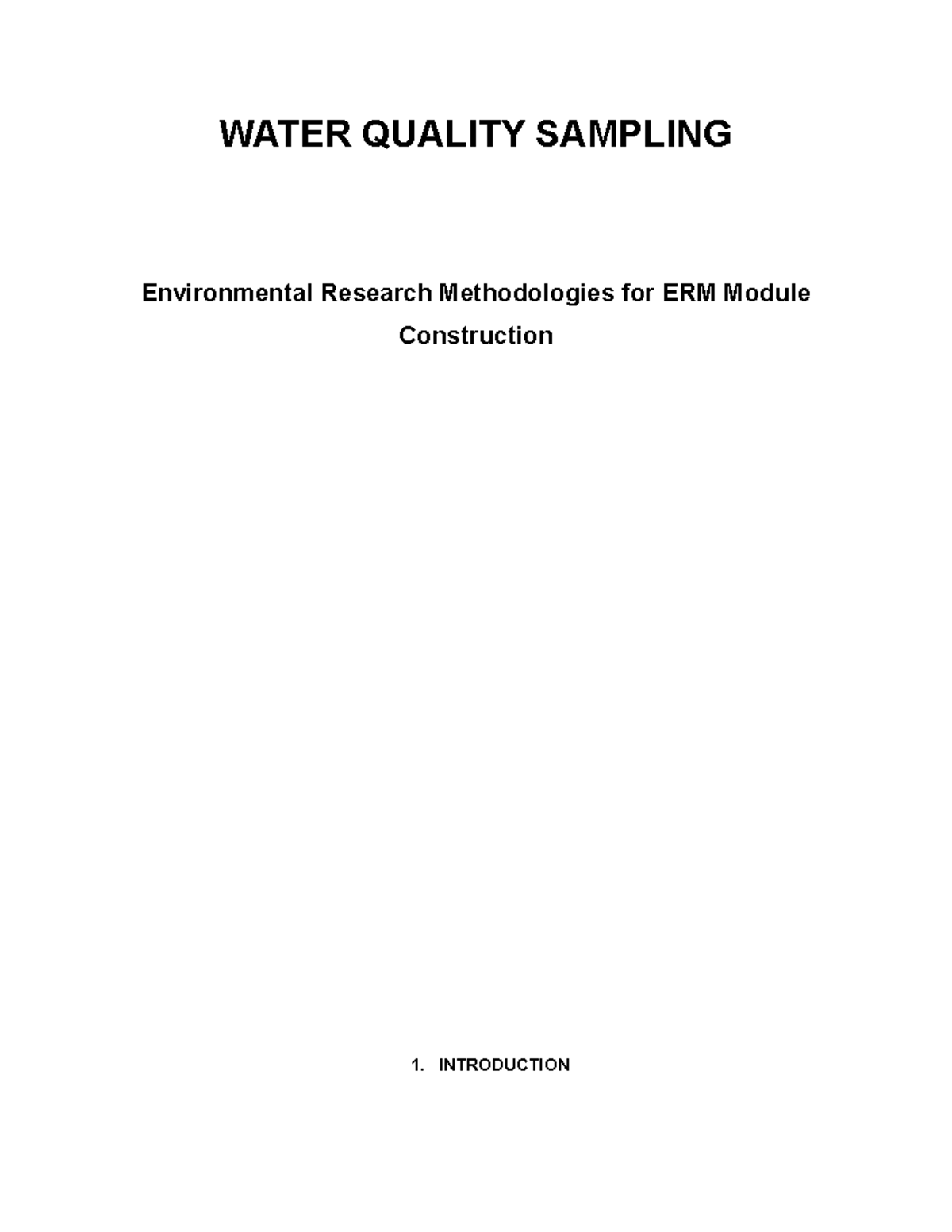 Introduction 2 completion paper - Environmental Science - DOrSU - Studocu