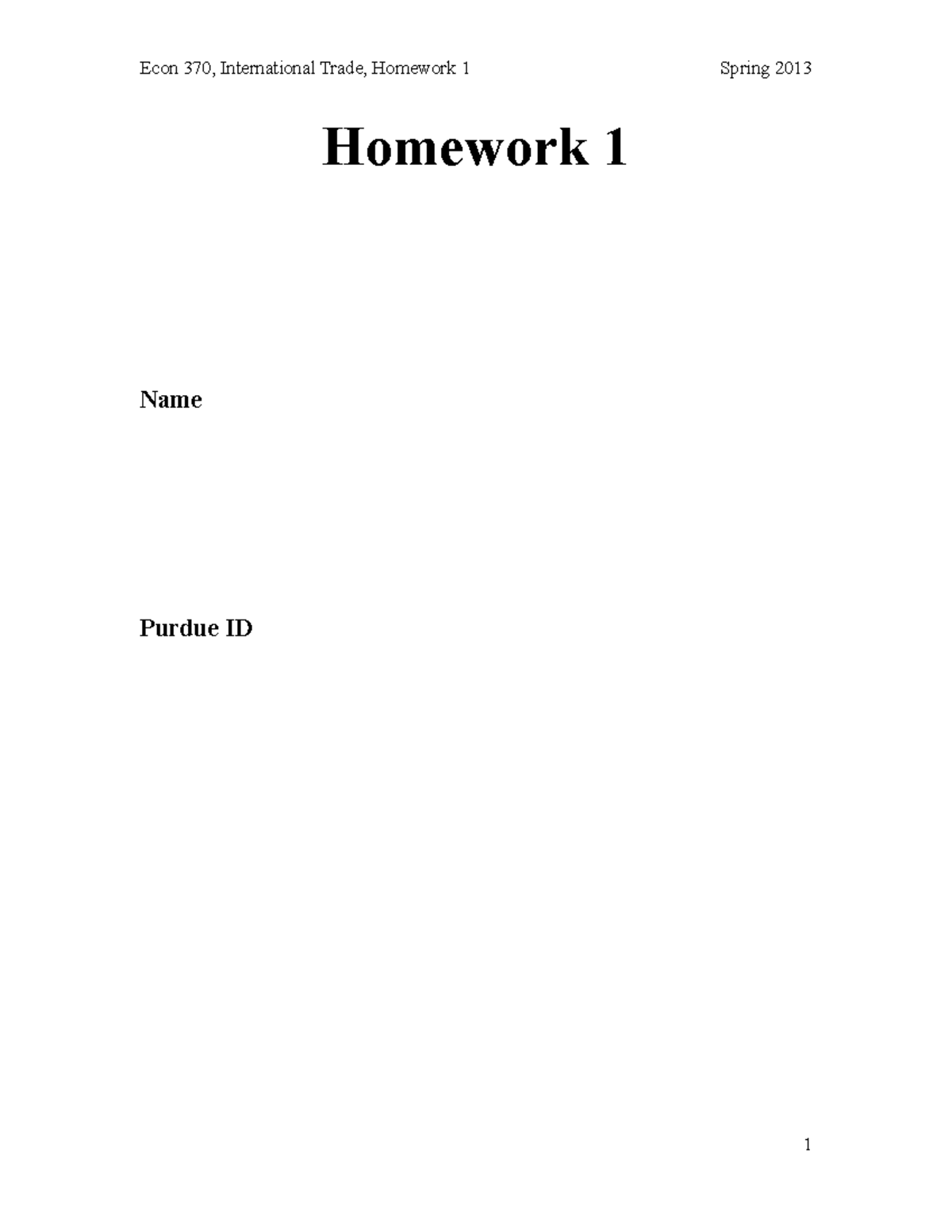 Past Econ 370 Hwk1 Answer Homework 1 Name Purdue ID Part 1 Questions past-econ-370-hwk1-answer-homework-1-name-purdue-id-part-1-questions