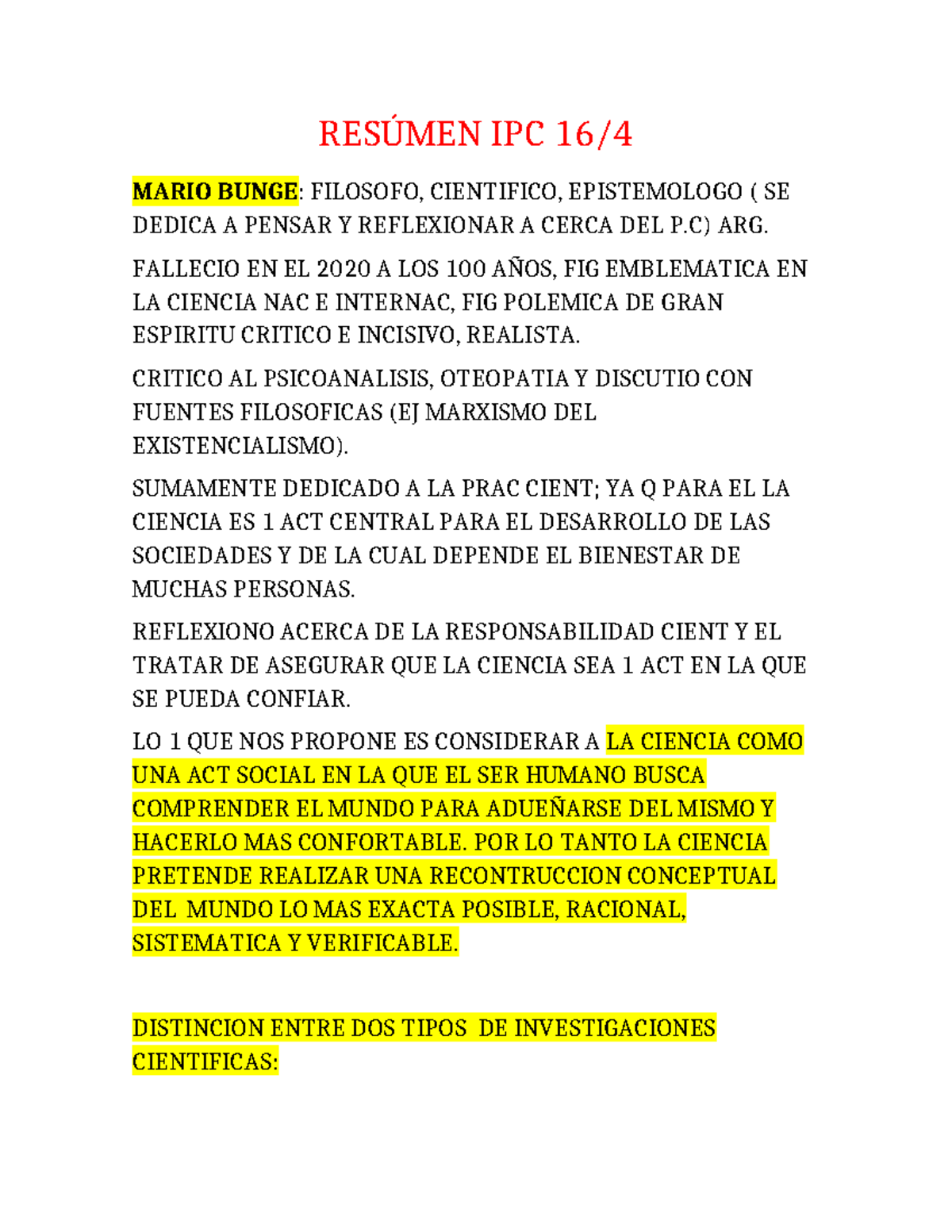 Resumen IPC 16 DE Abril - APUNTES - RESÚMEN IPC 16/ MARIO BUNGE ...
