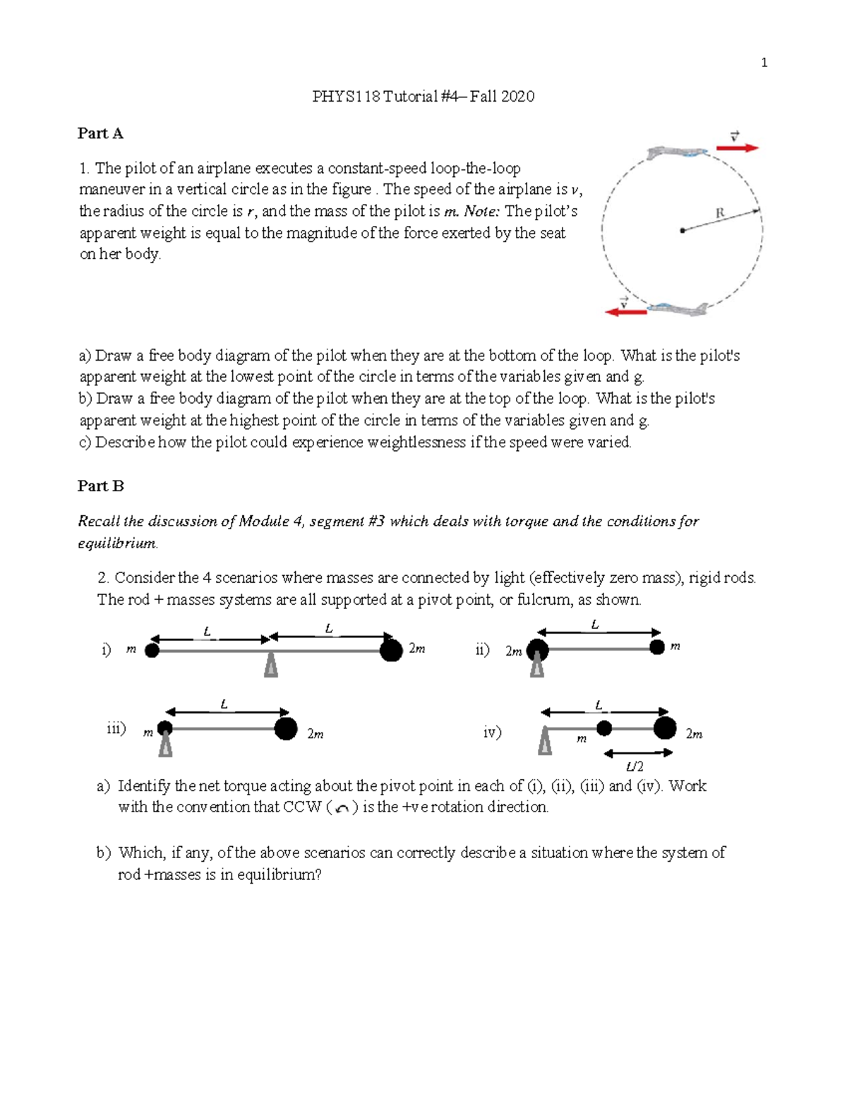 Module 4: Angular Motion, Newtonian Gravitation, Torque and Static ...