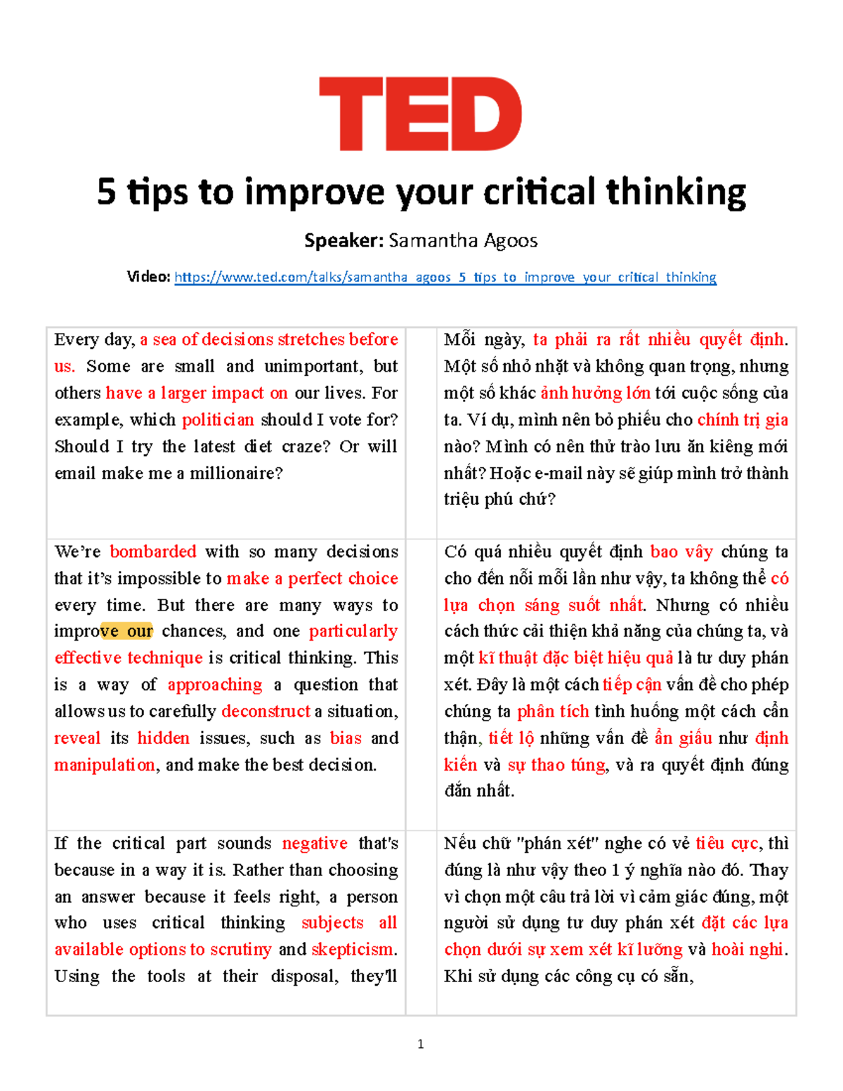 5 tips to improve your critical thinking R - 5 tips to improve your ...