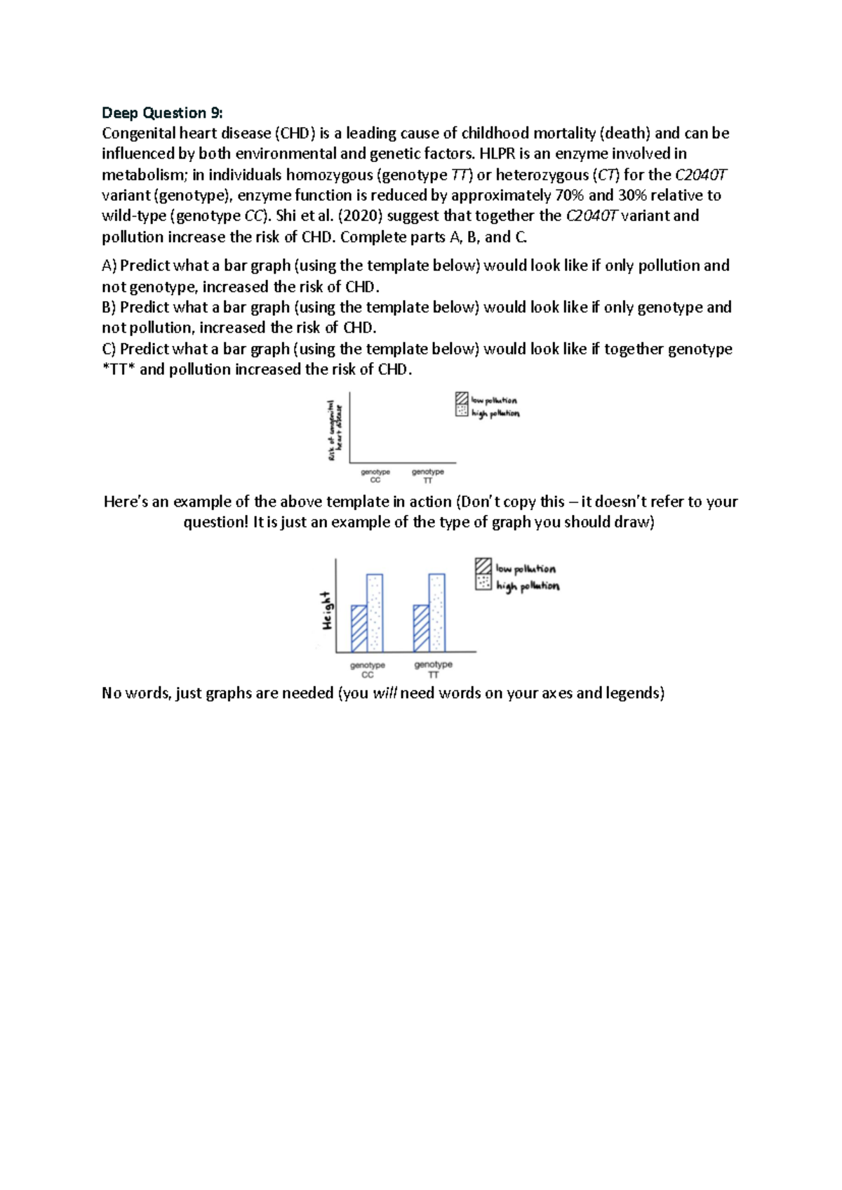 Deep Question 9 - HLPR is an enzyme involved in metabolism; in ...