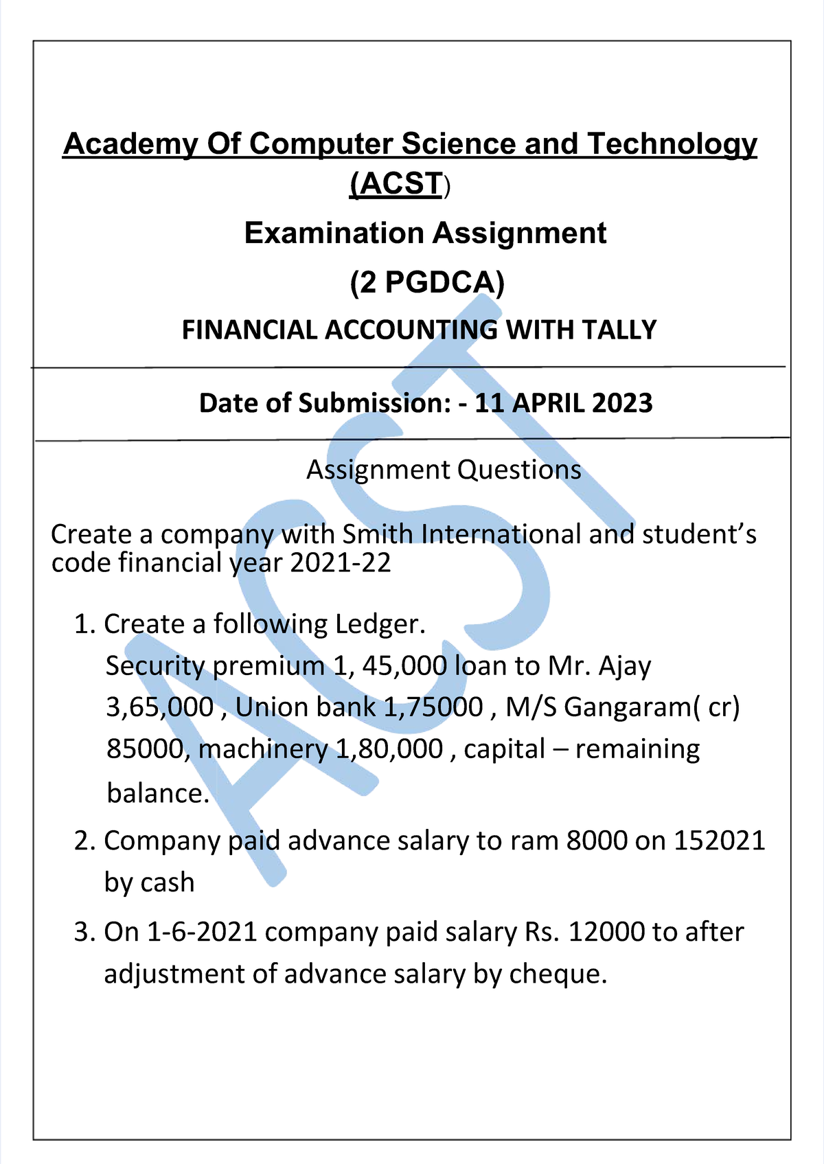 Pdf-assignment-tally compress - Academy Of Computer Science and ...
