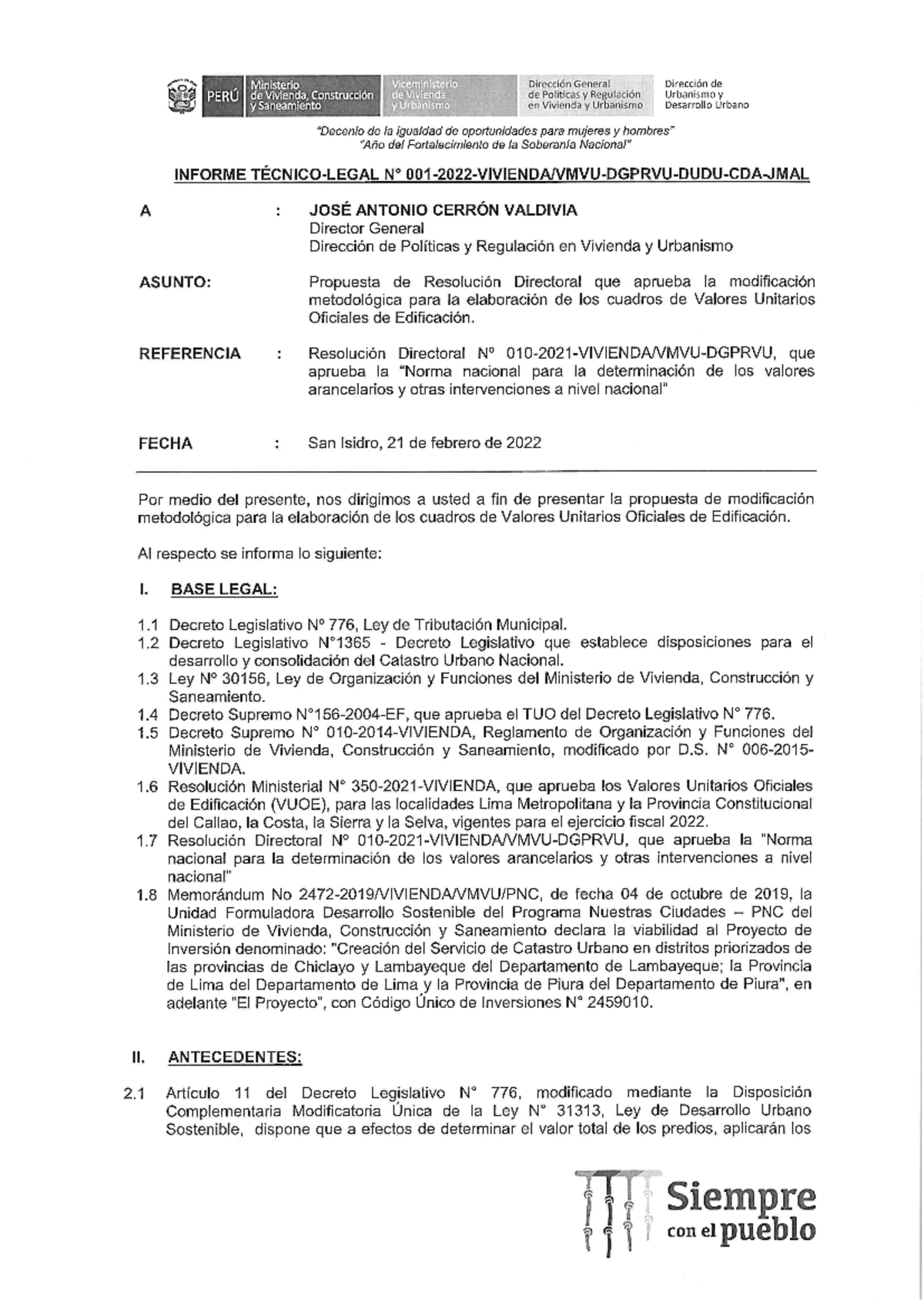 ITL. Nº 001-2022- Vivienda-VMVU- Dgprvu-DUDU-CDA-JMAL. - Ministerio ...