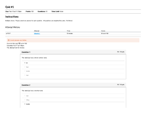 Java Programming Final Exam - Final Exam Started: Apr 22 at 8:49pm Quiz ...