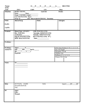 Module One Notes - Module One Notes “What if a midwife?” Video: Nearly ...