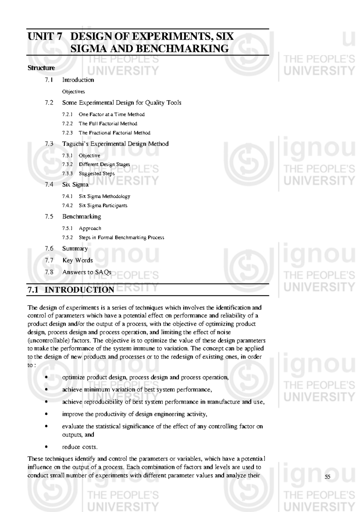 Doe six sigma bench marking - Design of Experiments, Six Sigma and ...