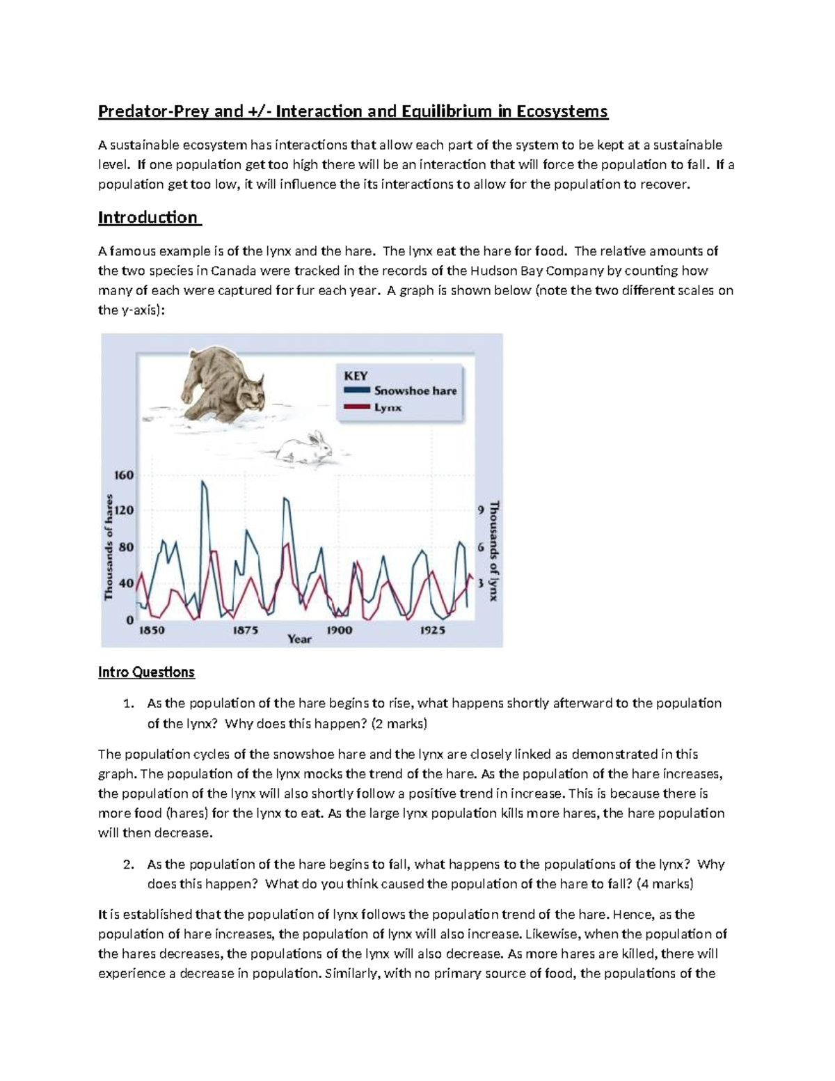 SNC1DP-+Predator+Prey+Simulation+2020 - Predator-Prey and ...