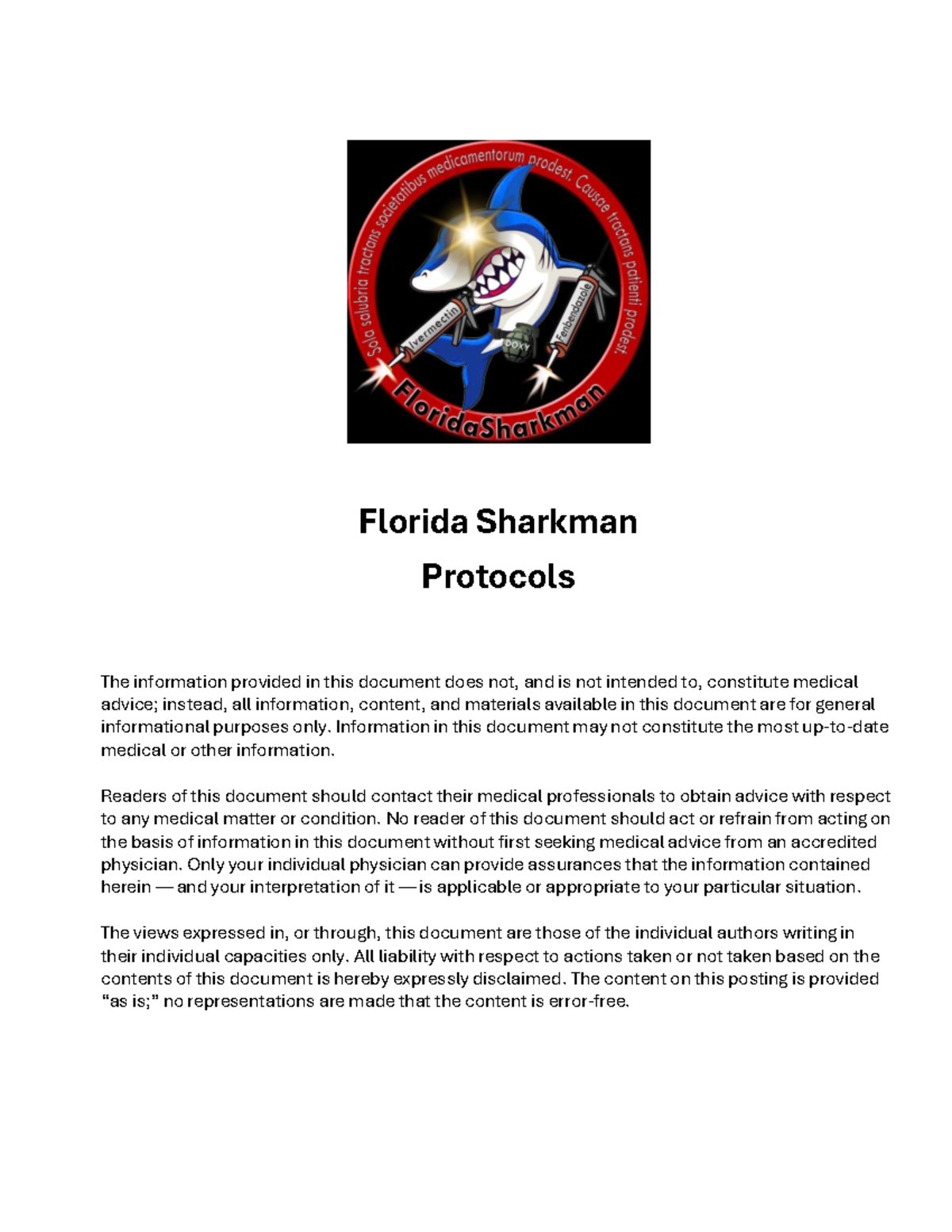 Florida Sharkman Protocols 1 1 - Florida Sharkman Protocols The ...