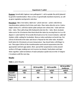 Microscope lab - lab info - Post Lab Assignment Questions 1. The total magnification of a ...
