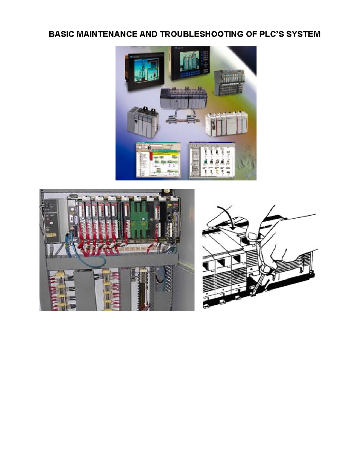 Basic Maintenance AND Troubleshooting OF PLC - BASIC MAINTENANCE AND ...