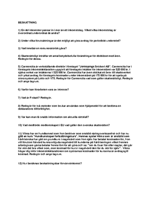 Formelblad - Kap 5 Faktisk volym – kritisk volym = Säkerhetsmarginal i ...