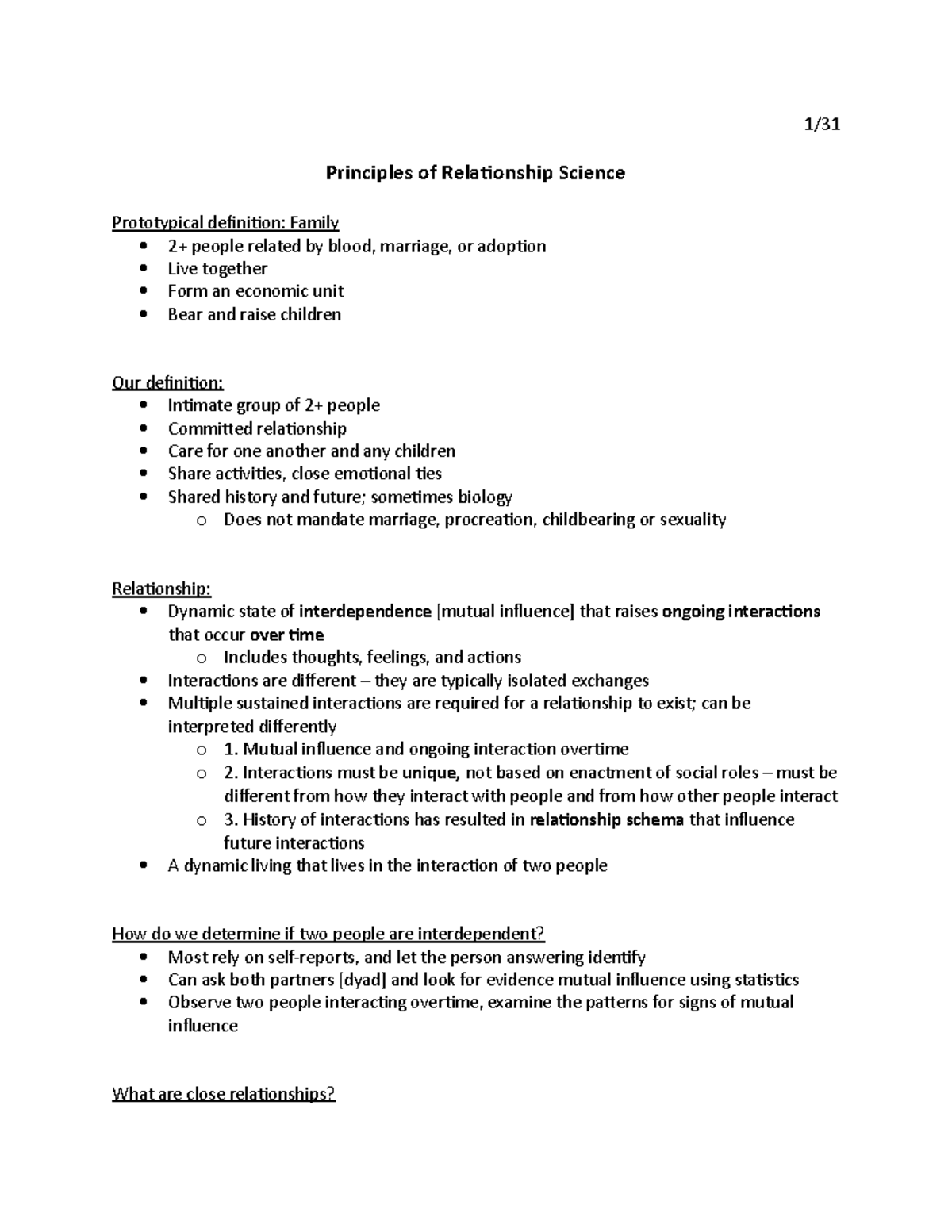 Principles of Relationship Science 1 - 1/ Principles of Relationship ...