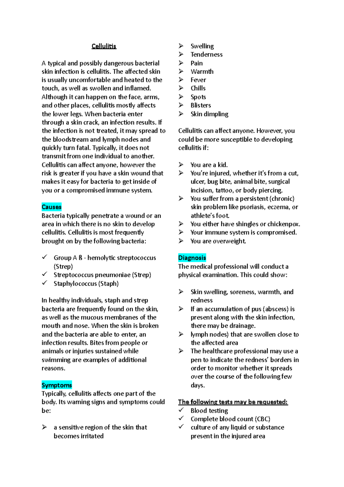 Cellulitis- common bacterial infection - Cellulitis A typical and ...