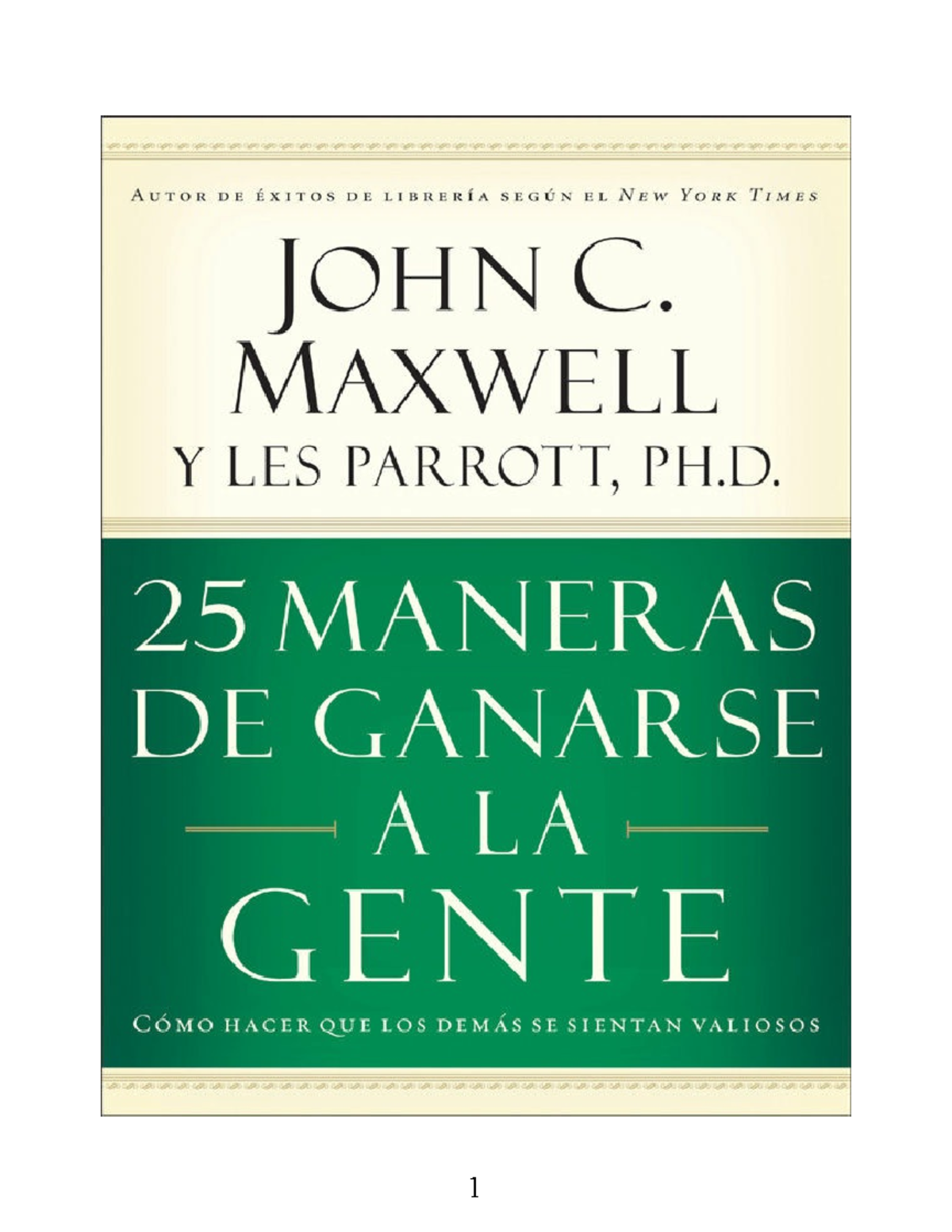 528853584 25 Maneras de Ganarse a La Gente John C Maxwell - 25 MANERAS ...