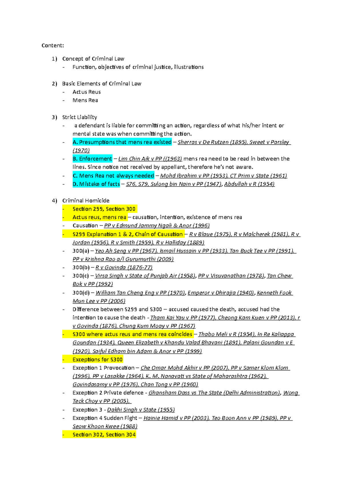 Criminal law short notes Jurisprudence - Content: Concept of Criminal ...