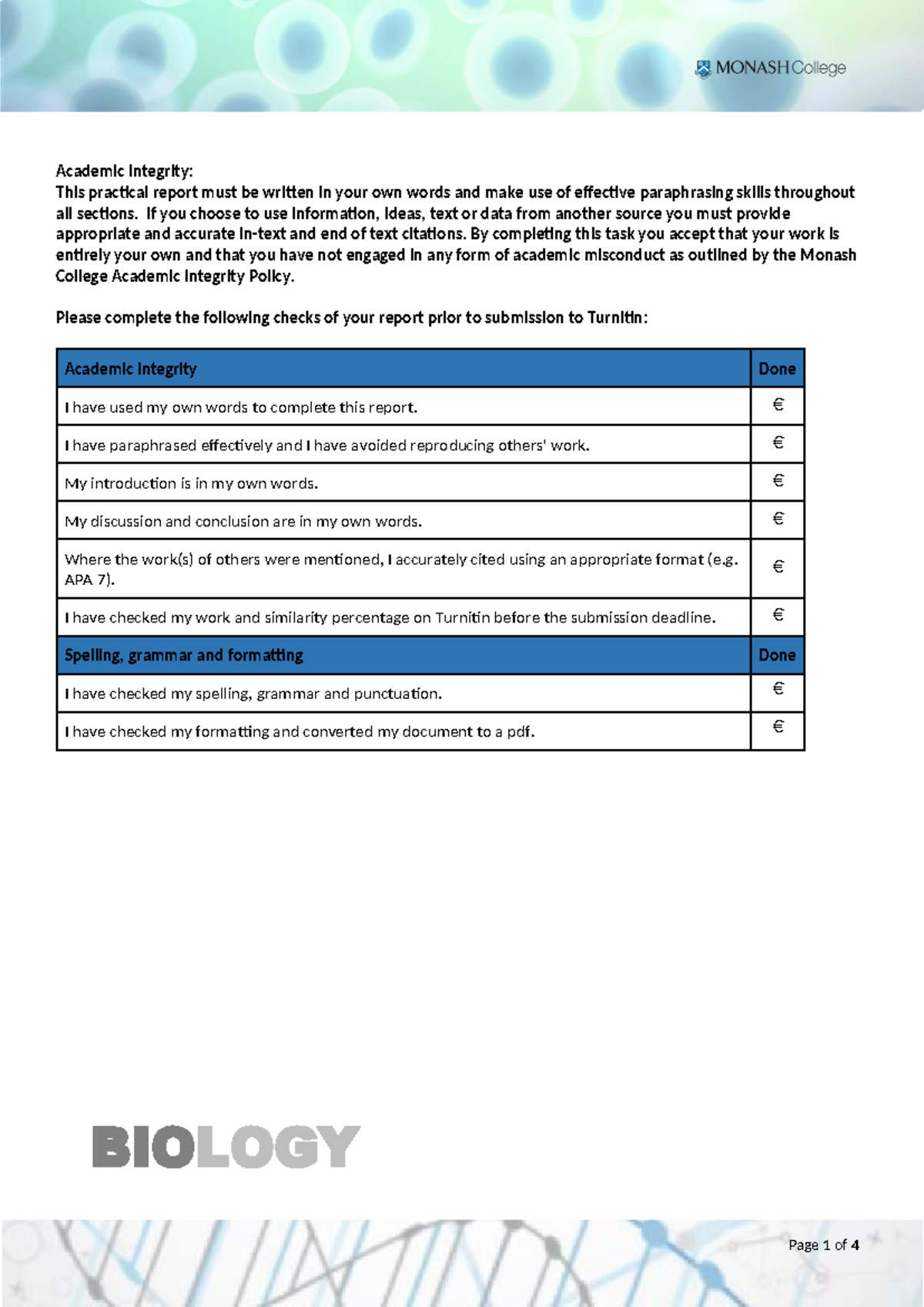A3 Summative practical 2 - Restriction enzymes S1 2024 - BIOLOGY BIOLOGY Academic integrity ...