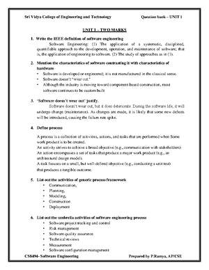 CW3551-DIS-UNIT-II Notes - DEPARTMENT OF AI&DS ####### CW3551-DATA AND ...