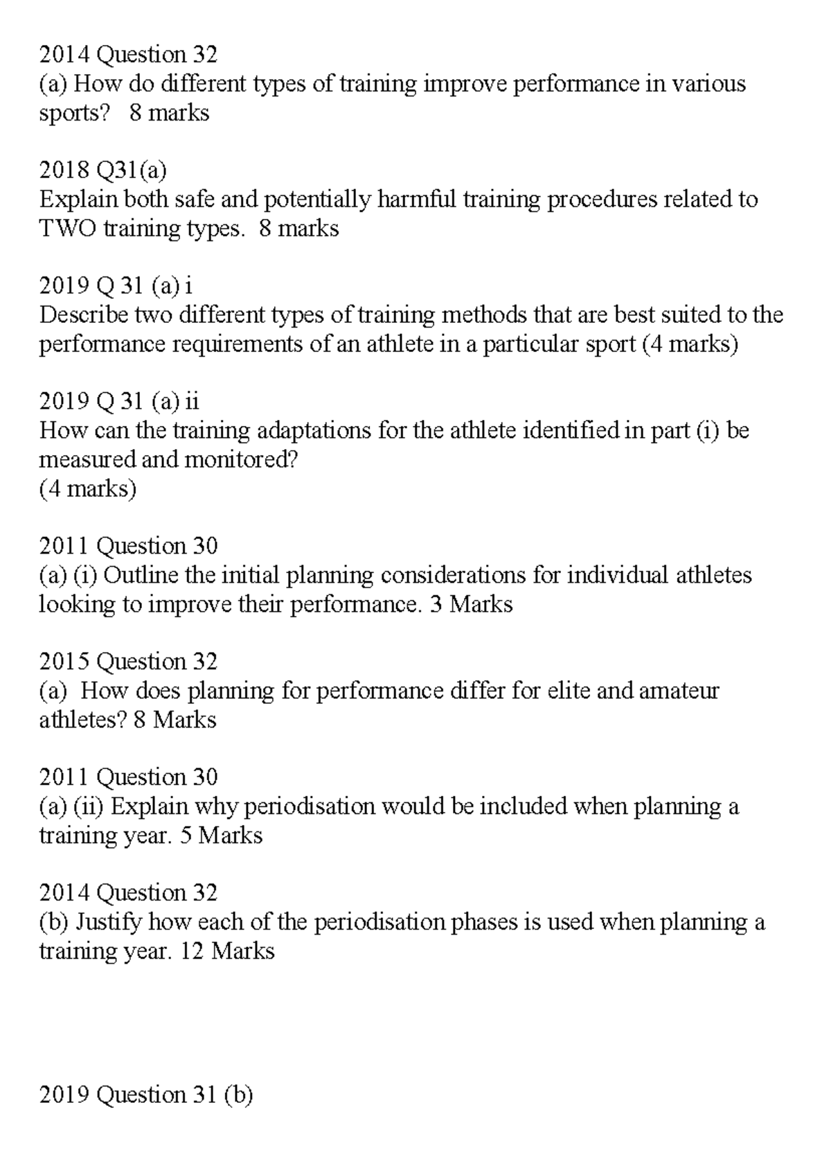 Option 4 Questions - 2014 Question 32 (a) How do different types of ...