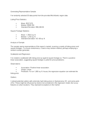 MAT 3-3 - Mod 3 assignment - Regression Equation: The regression ...