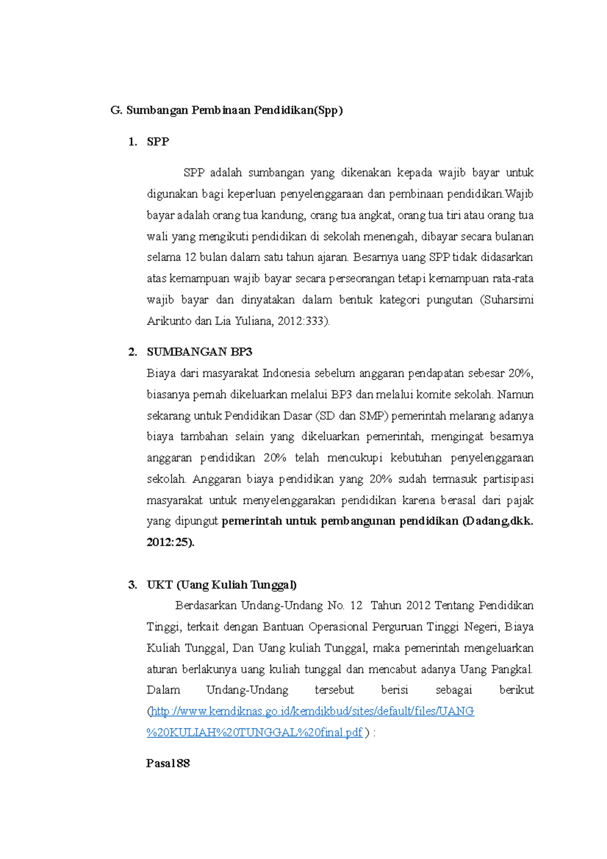 Sumbangan Pembinaan Pendidikan - G. Sumbangan Pembinaan Pendidikan(Spp ...