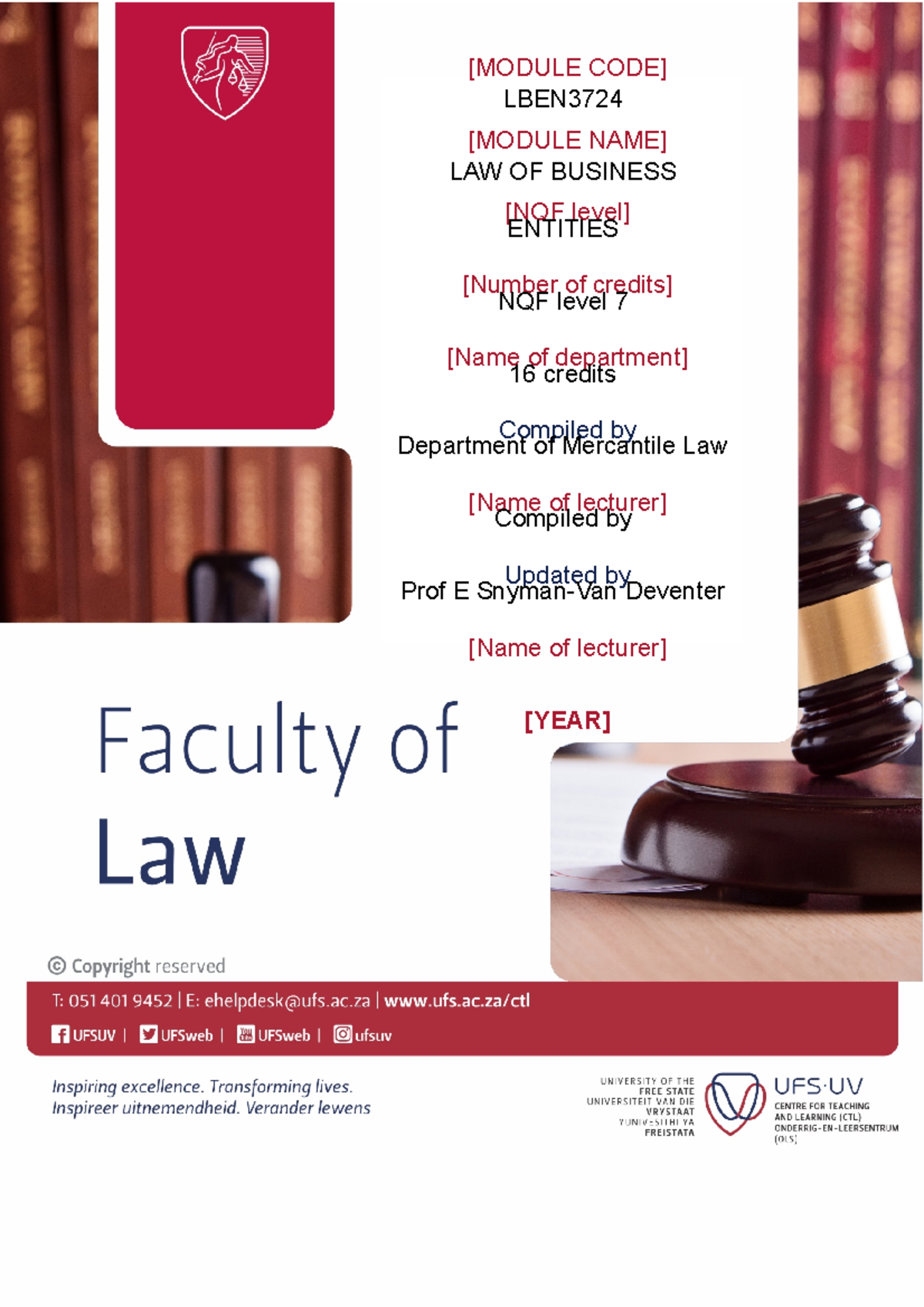 2021 Studyguide LBEN - This is a study guide for third year law ...