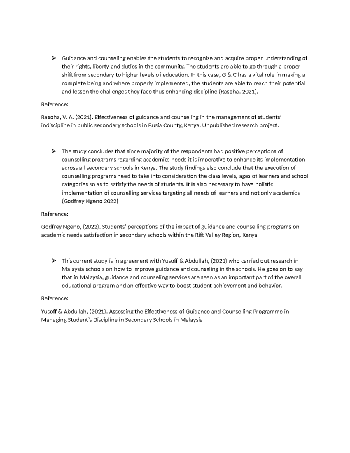 Rrl-rrs - hahaha - Guidance and counseling enables the students to ...