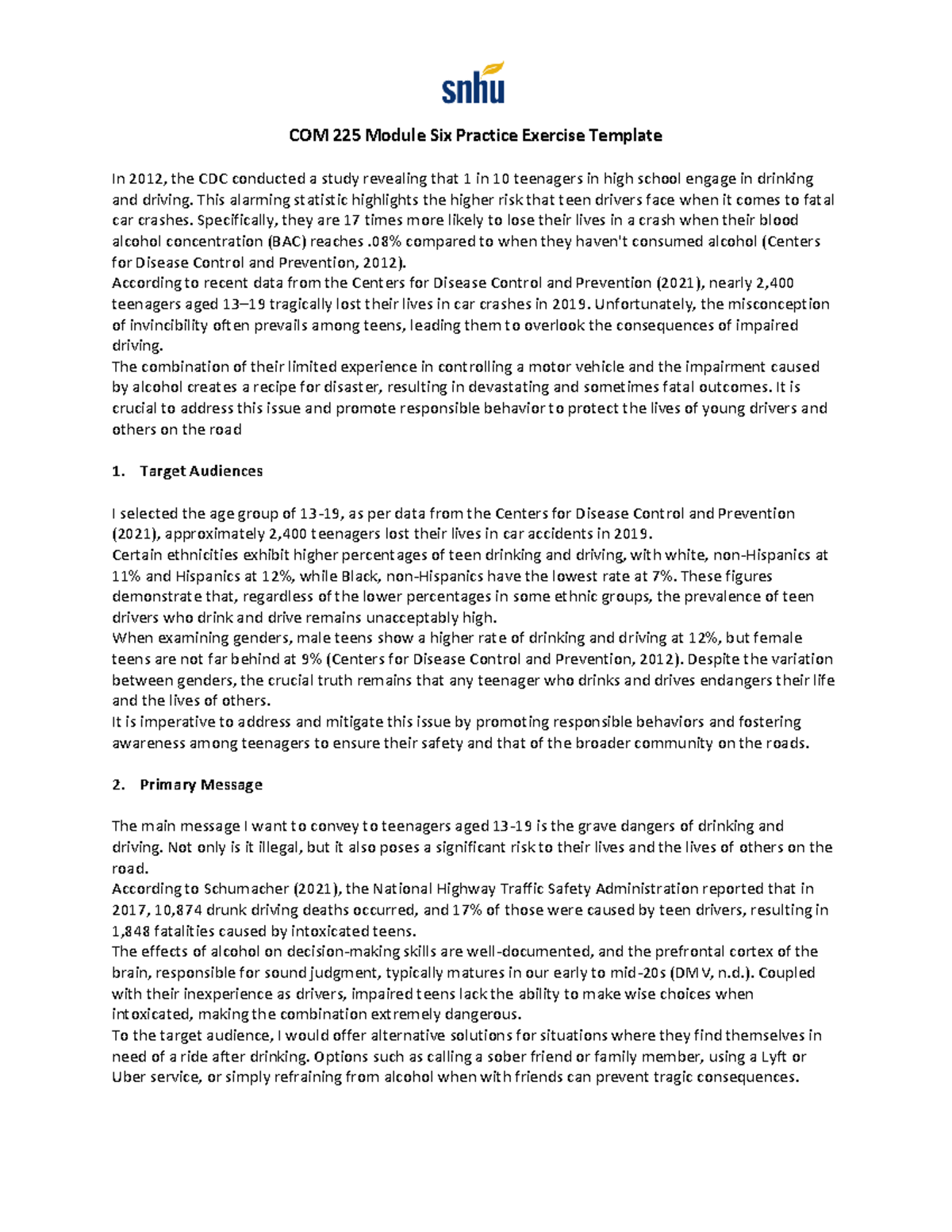 COM 225 Module Six Practice Exercise Template - This alarming statistic ...