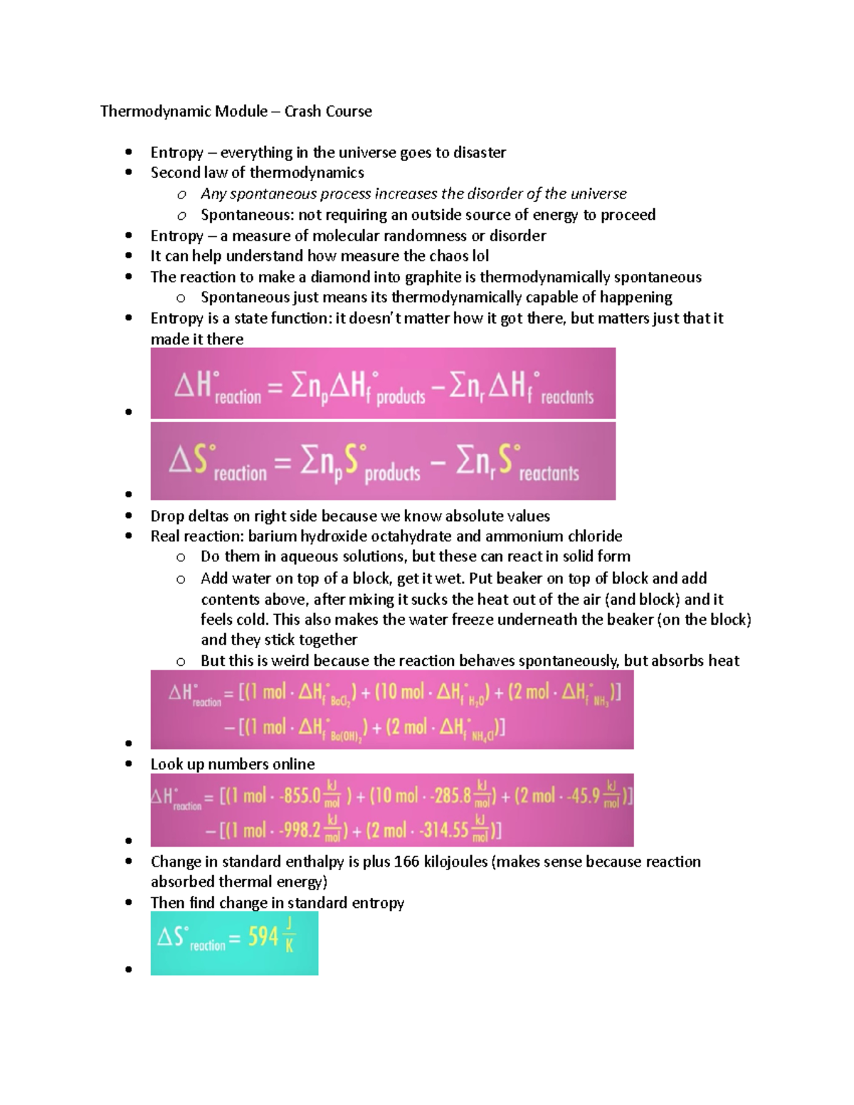 Module 2, Video 3 - Thermodynamic Module - WEEK 2 , JAN 21 ...