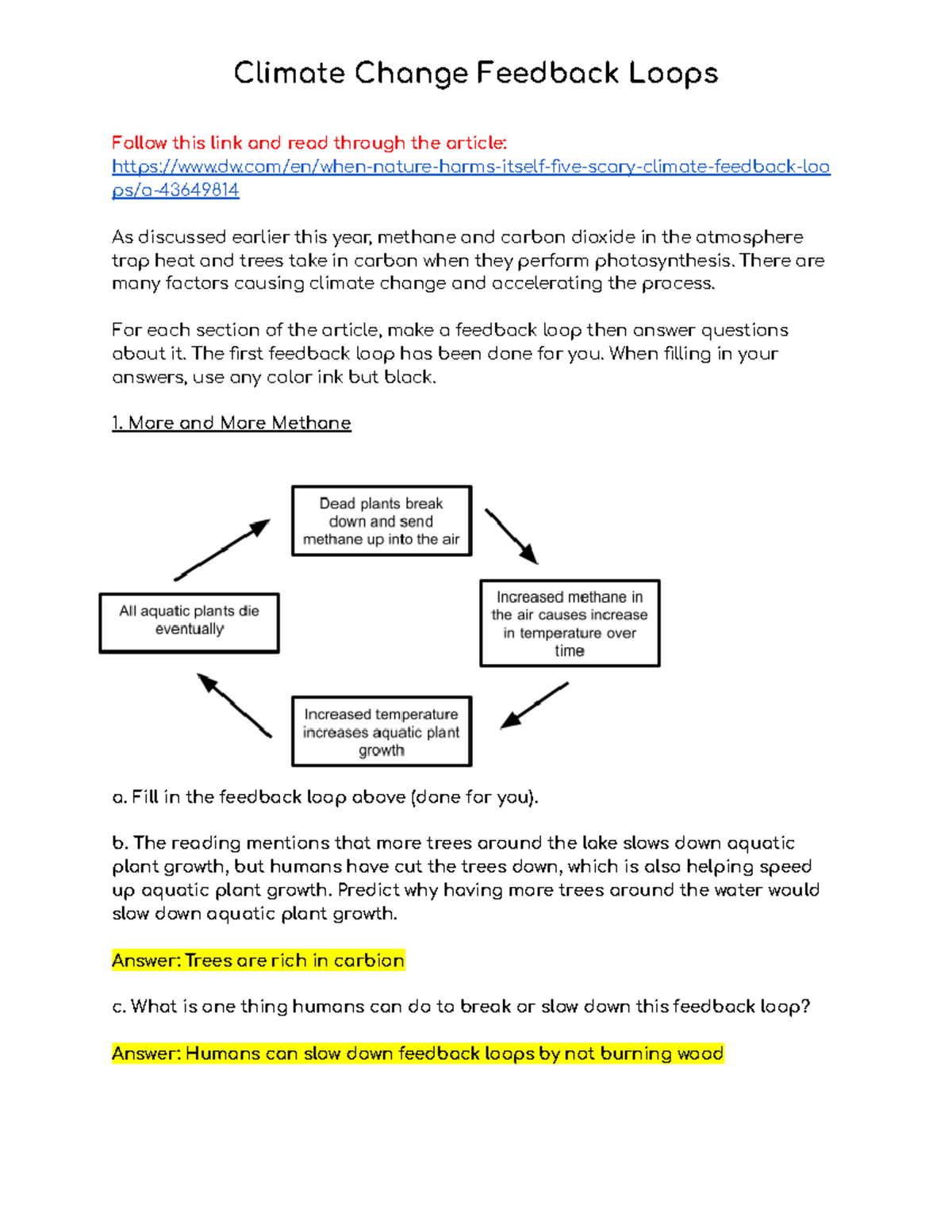Higgins Climate Change Feedback Loops - Climate Change Feedback Loops ...