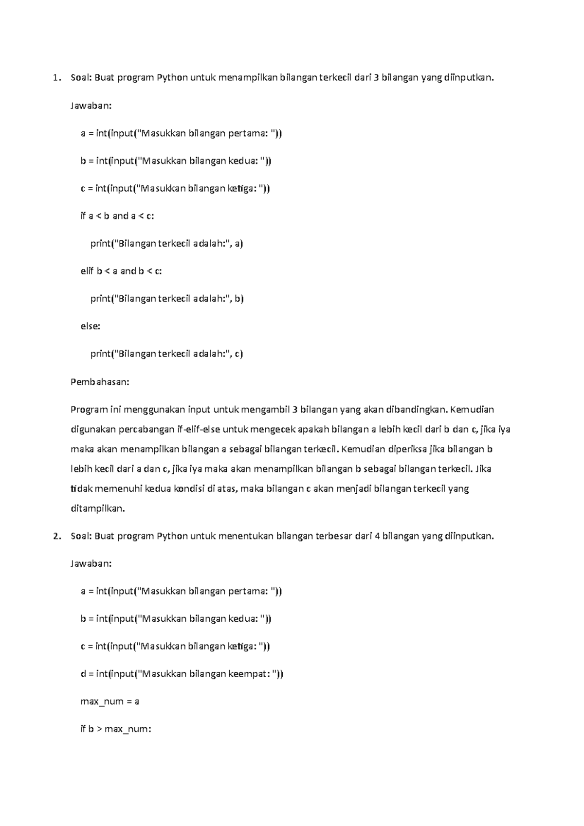 Mbti Pemograman Python 7 Soal Buat Program Python Untuk Menampilkan