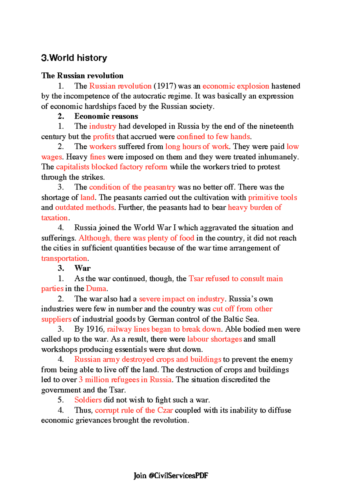 World-history Political science notes are given for the reference - 3 ...