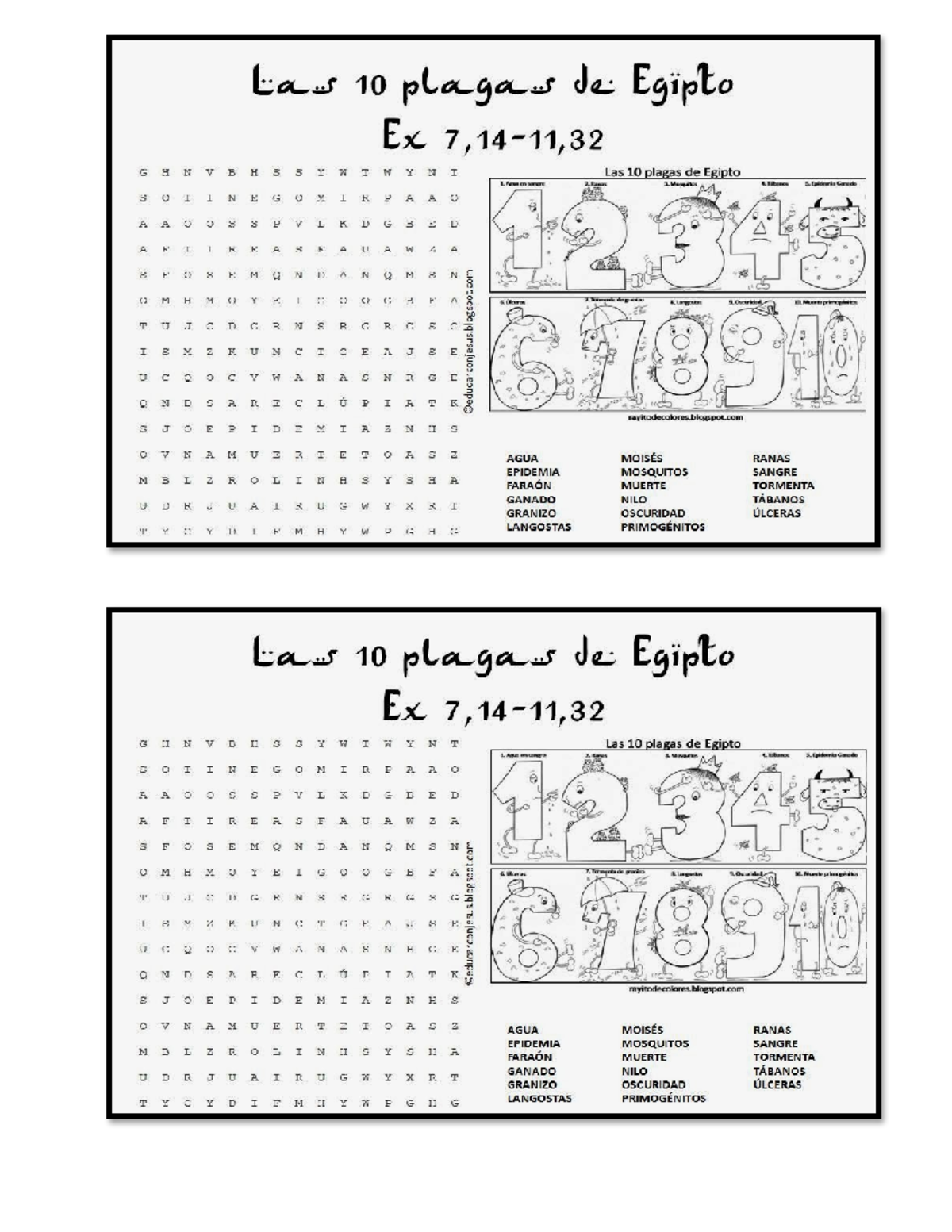 585583181 Biblia Historia LAS 10 Plagas - LAS 10 PLAGAS MIRA los ...