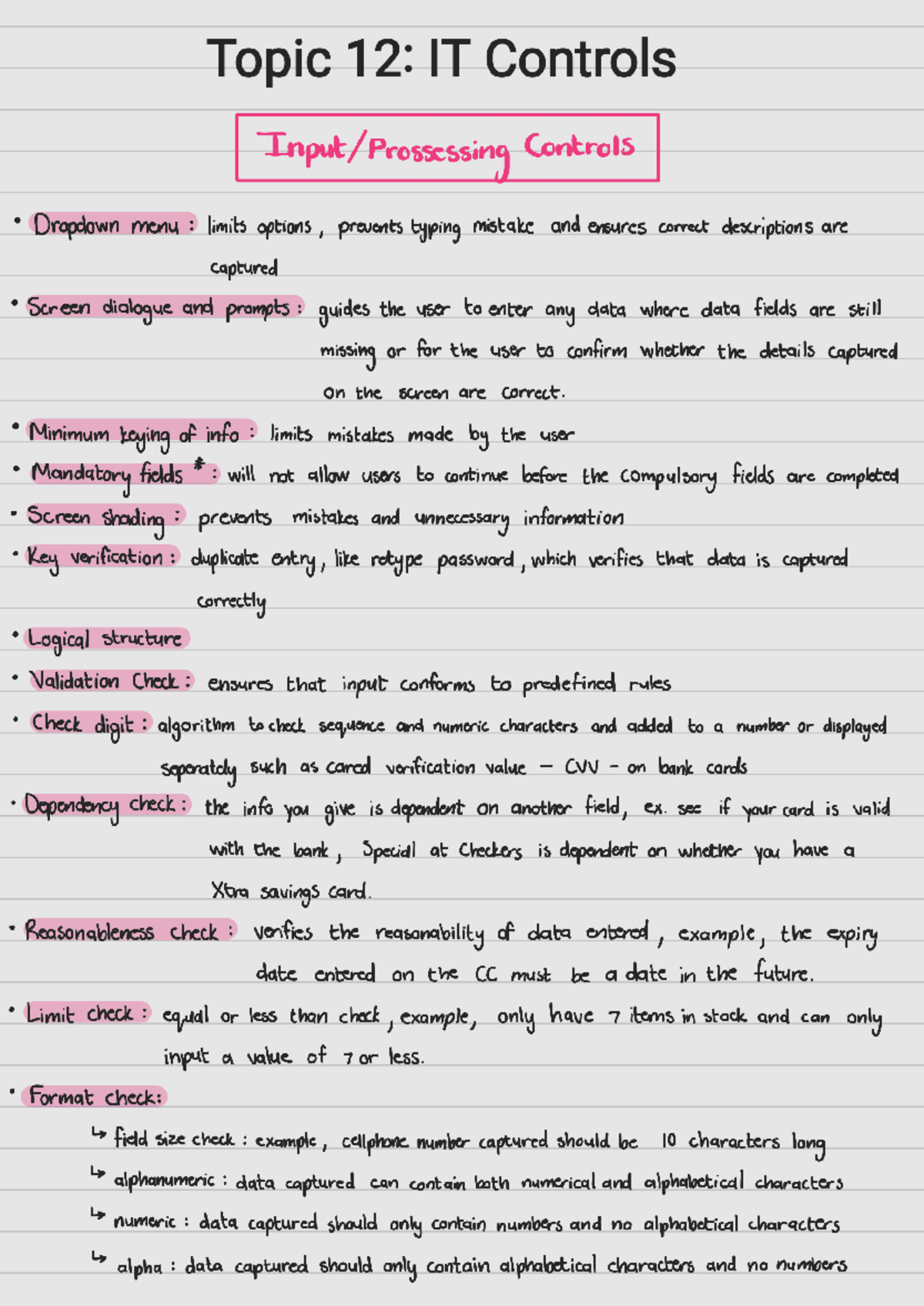 IT Controls - BUS100 - BUS100 - Studocu