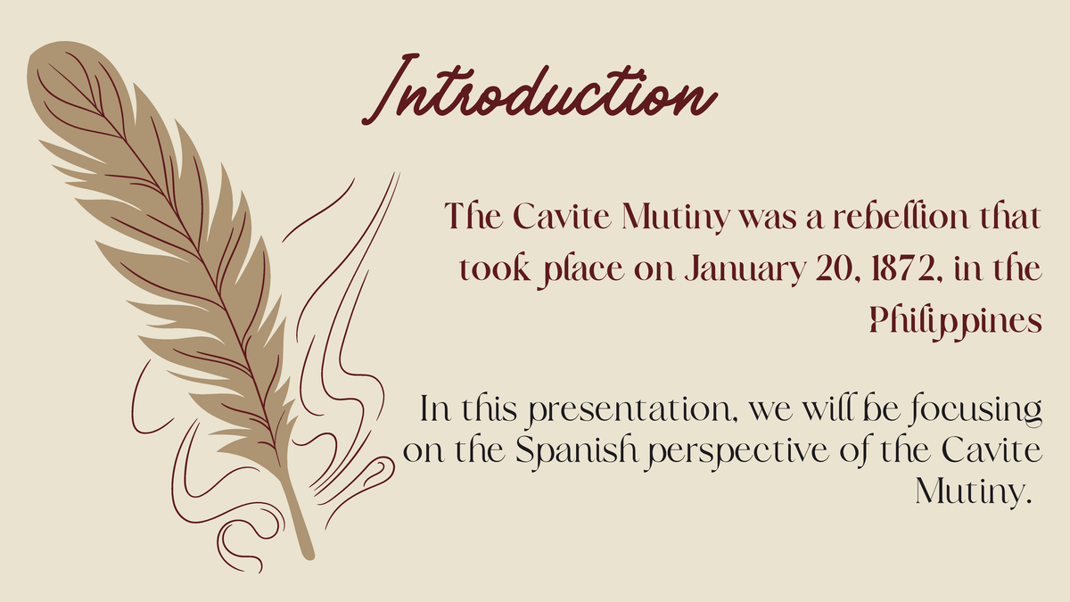 Cavite Mutiny - Introduction Spanish Perspective From the Spanish ...