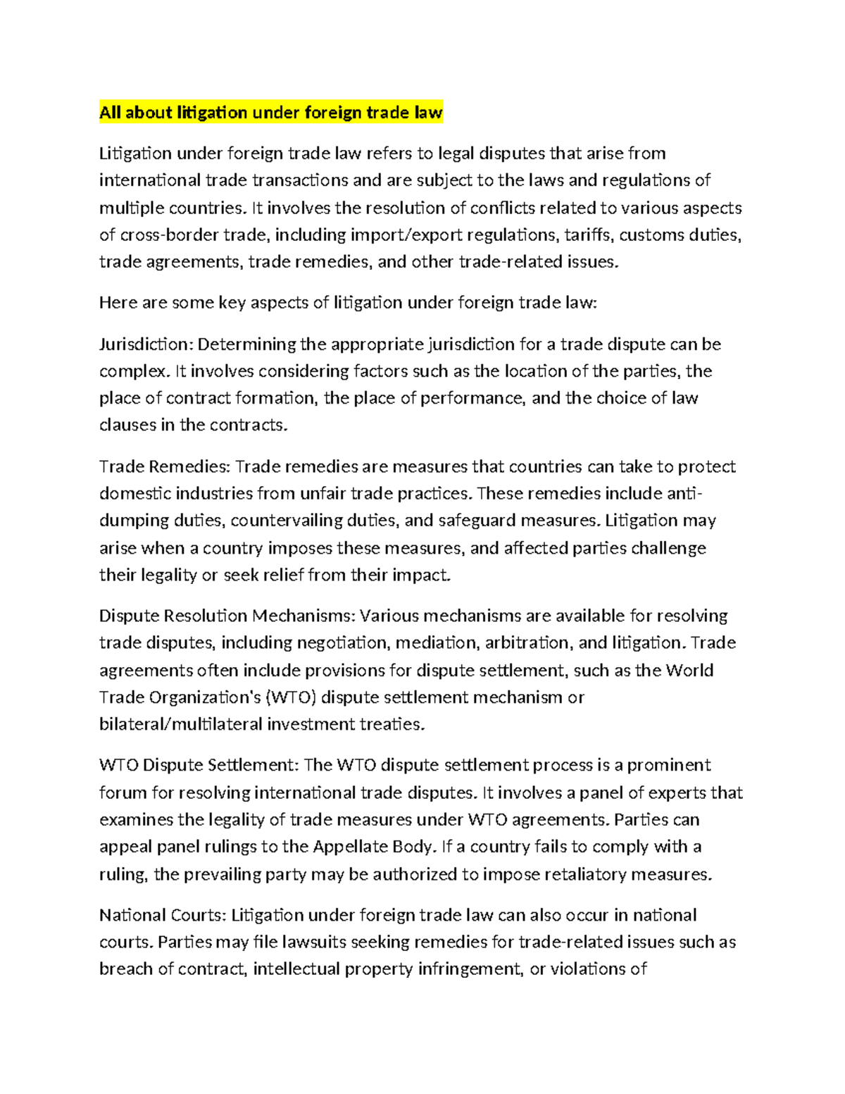 4th Unit Foreign Law Lecture Notes Of Sociology Unit 4 All About