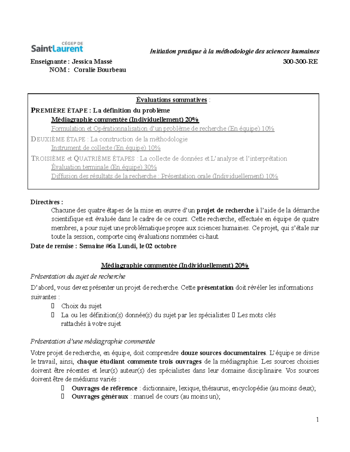 médiagraphie commentée - Initiation pratique à la méthodologie des ...