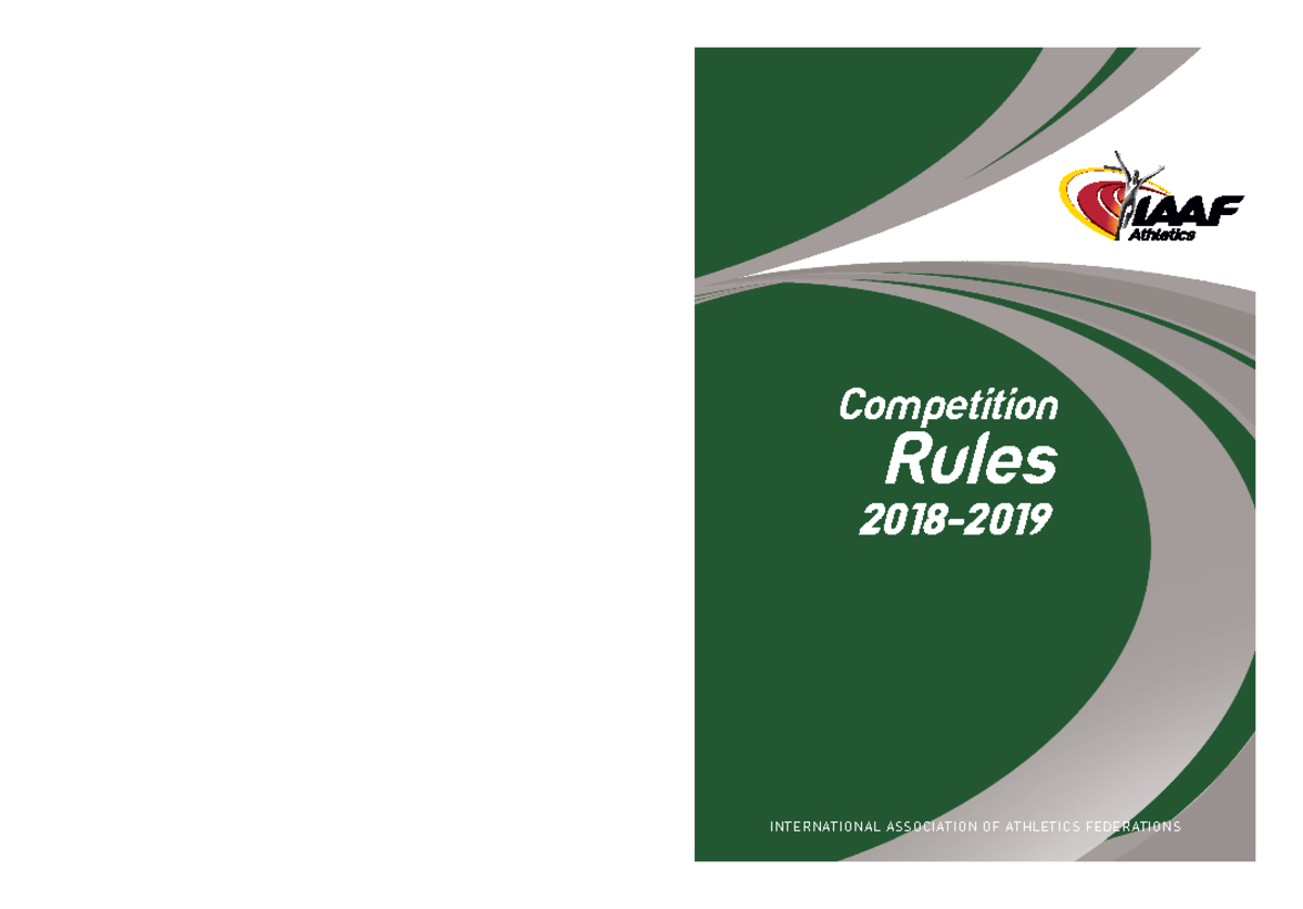 Official Athletics rulebook 2018-19 - 19:52 Page3 Competition Rules ...