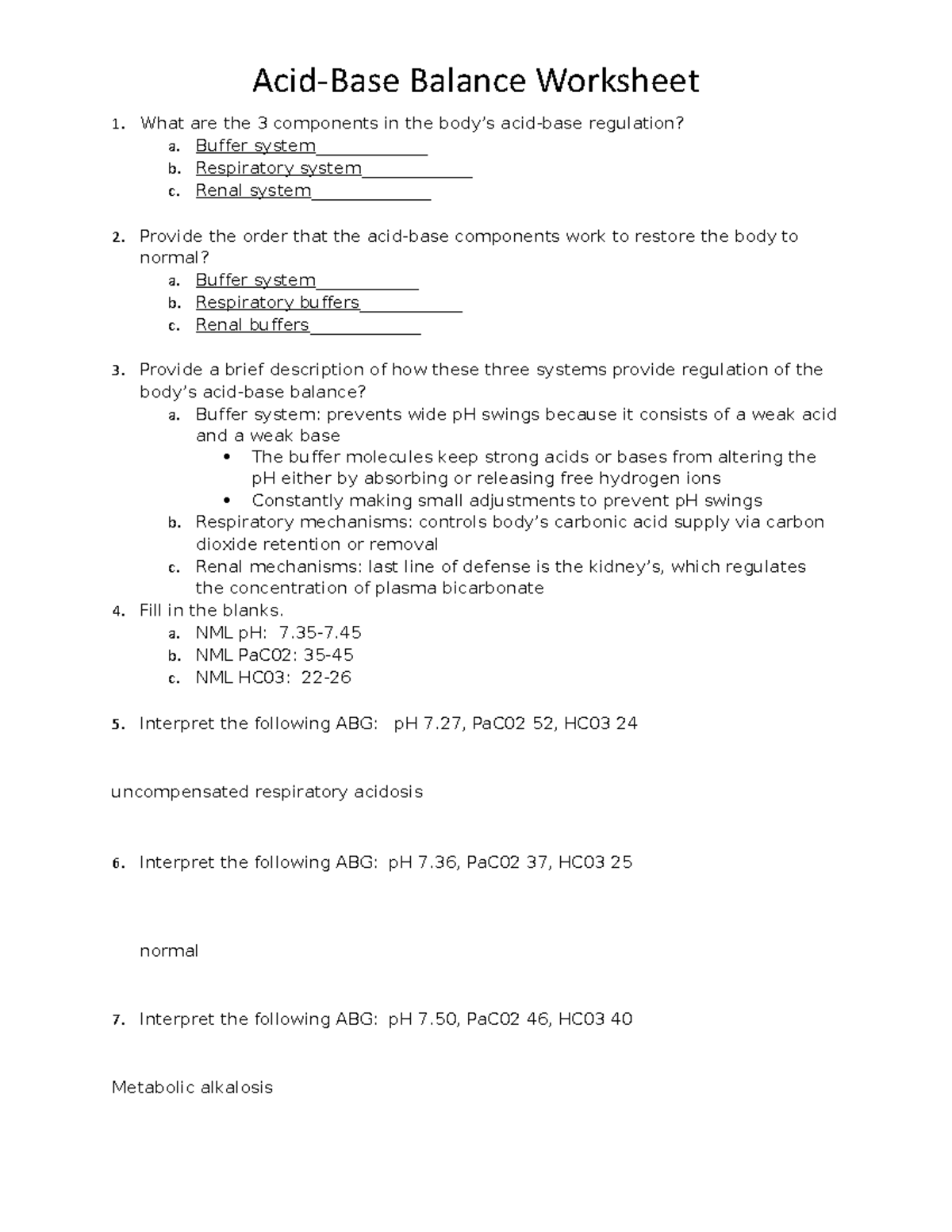 Acid-Base Ticket-to-Class (Student) done - Acid-Base Balance Worksheet ...